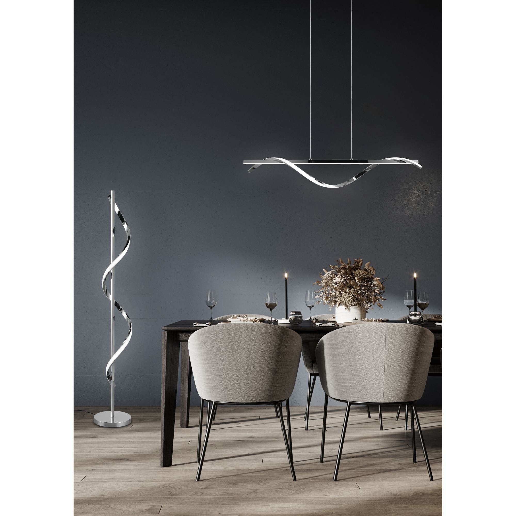 Lampadar LED Isabel, 21.5 W, 2600 lumeni, lumina neutra, H 120 cm