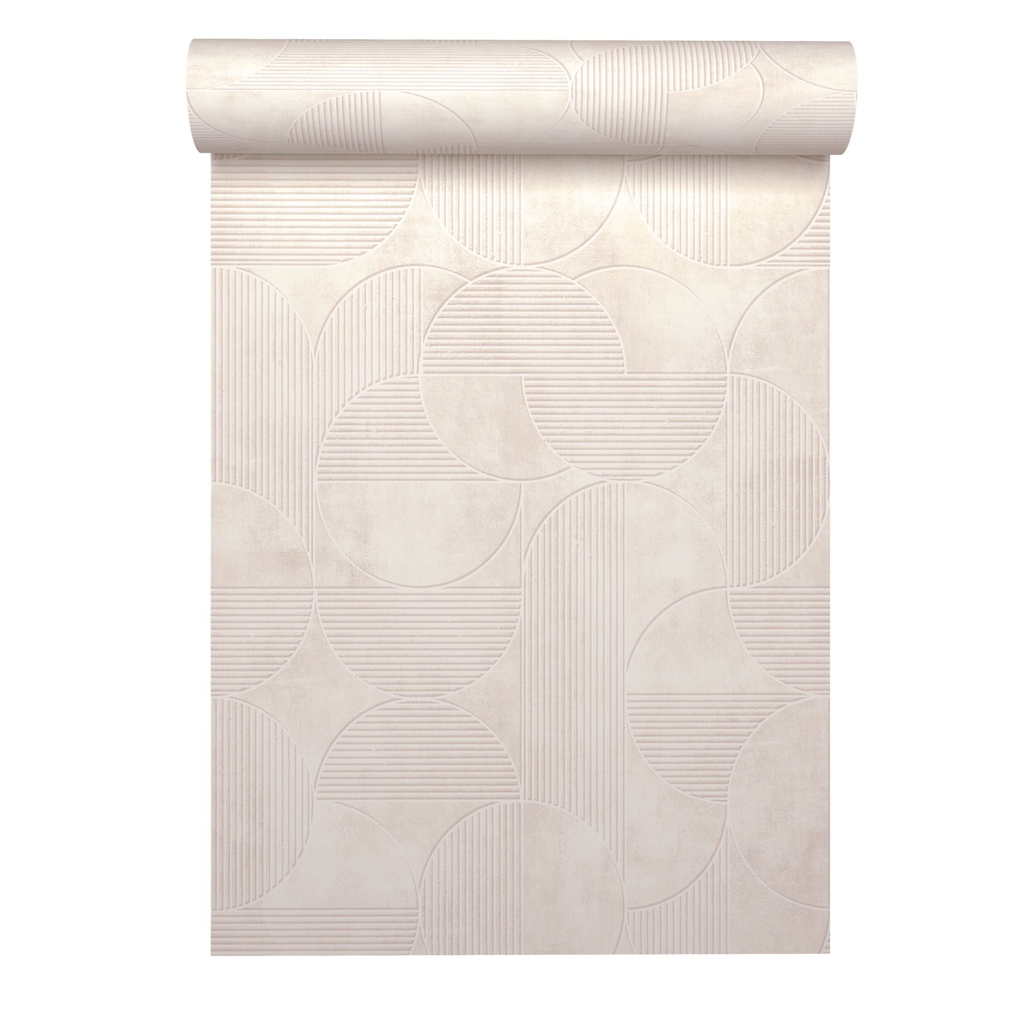 Tapet vinil Inspire Mars, model geometric, bej, rola 10 x 0,53 m