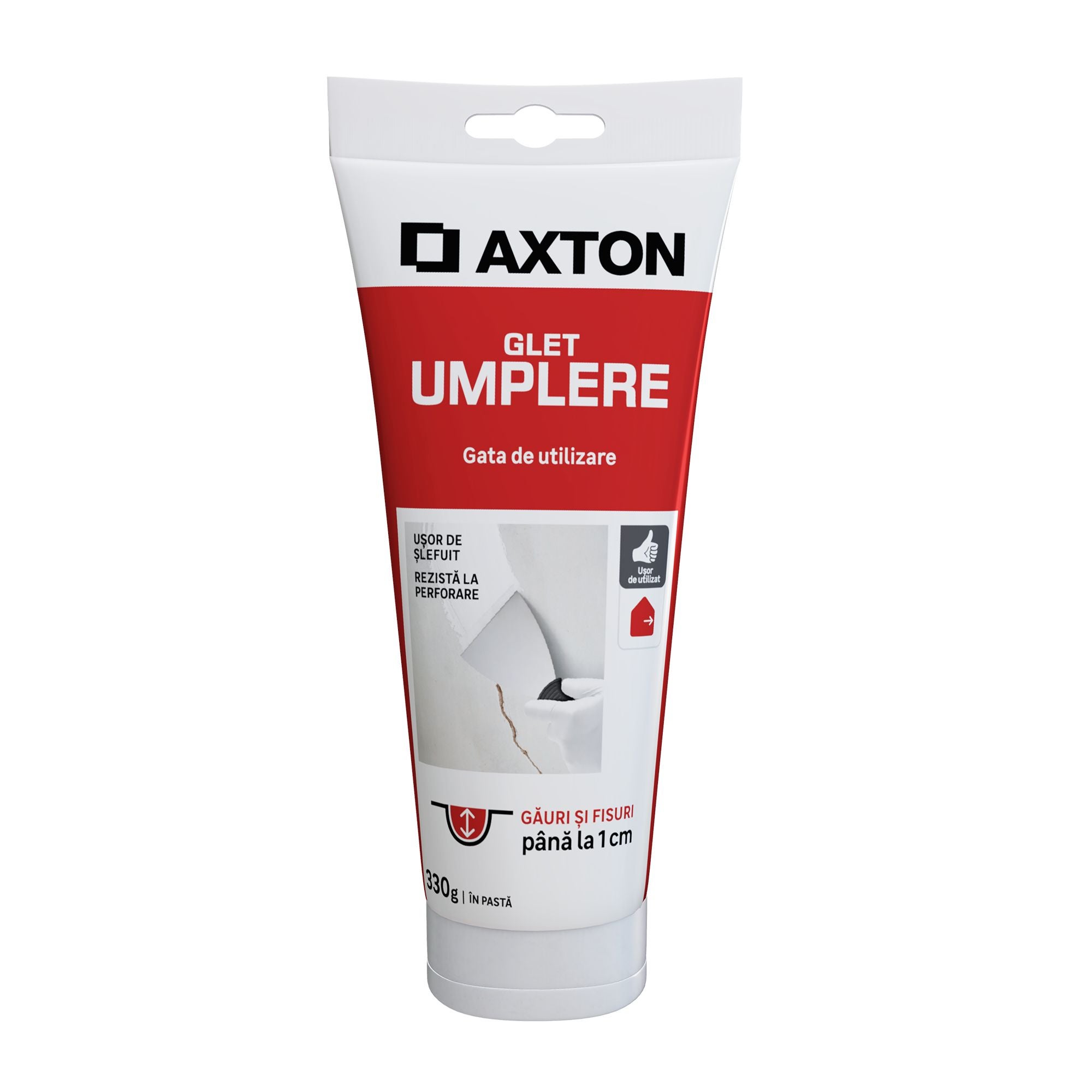 Glet pasta Axton, pentru umplere, interior, alb, 330 g