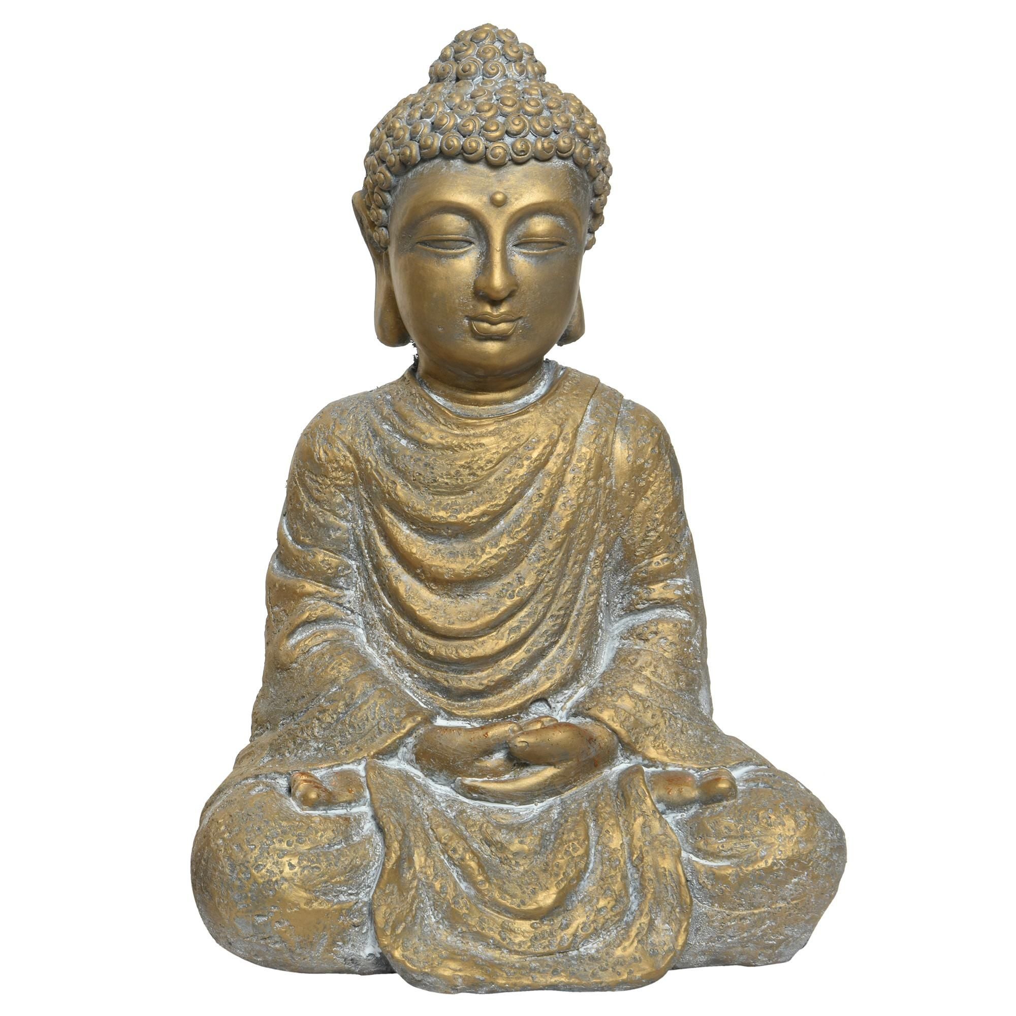 Statueta decorativa gradina, model Buddha, H 59.5 cm