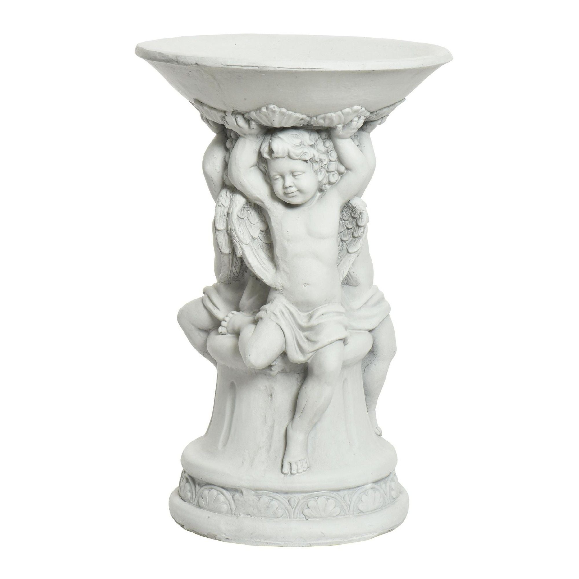 Statueta decorativa gradina, model ingeri, H 54 cm