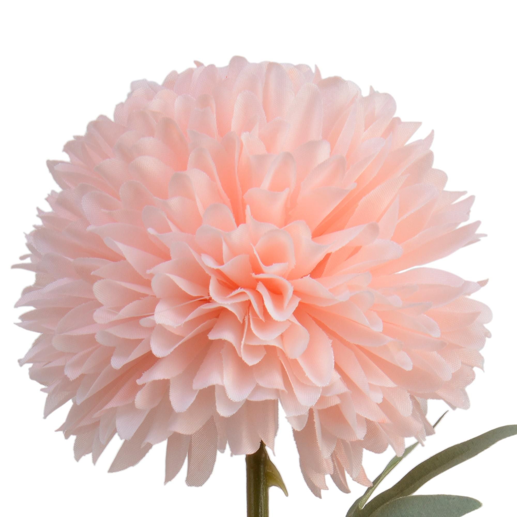 Floare artificiala in ghiveci, Hortensie, Ø 10 cm, H 60 cm, portocaliu