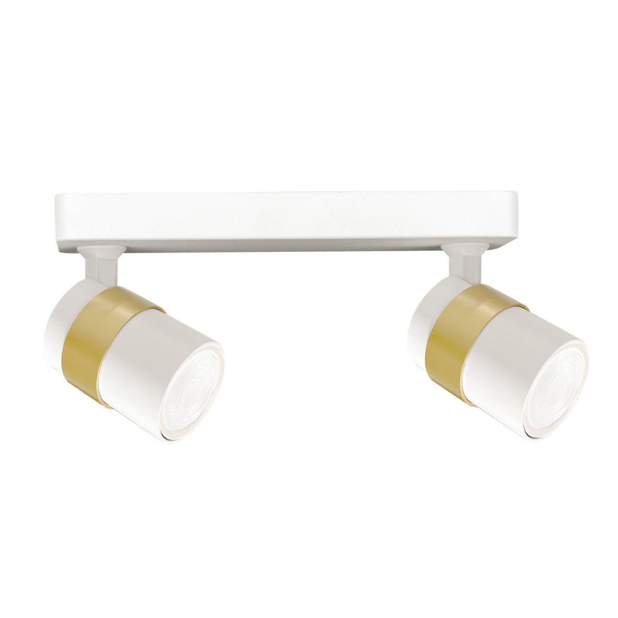 Spot pe bara Anillo, 2 x GU10, 50 W, alb