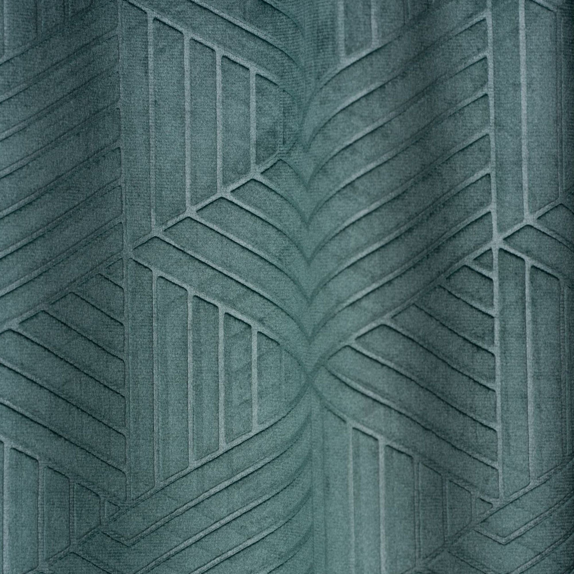 Draperie 200 x 260 cm, Blocks, cu bride, verde