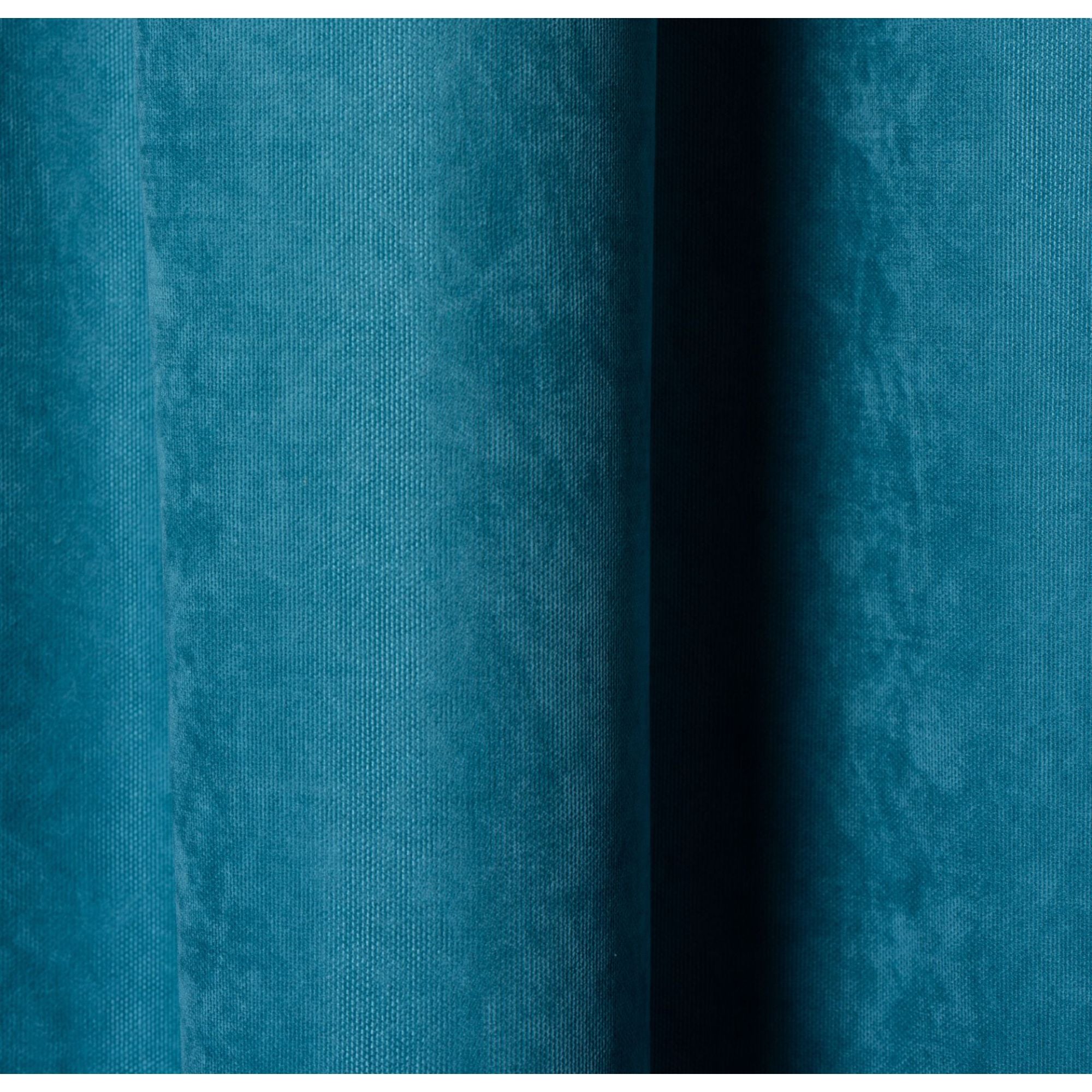 Draperie 200 x 260 cm, Zahra, cu inele, turcoaz