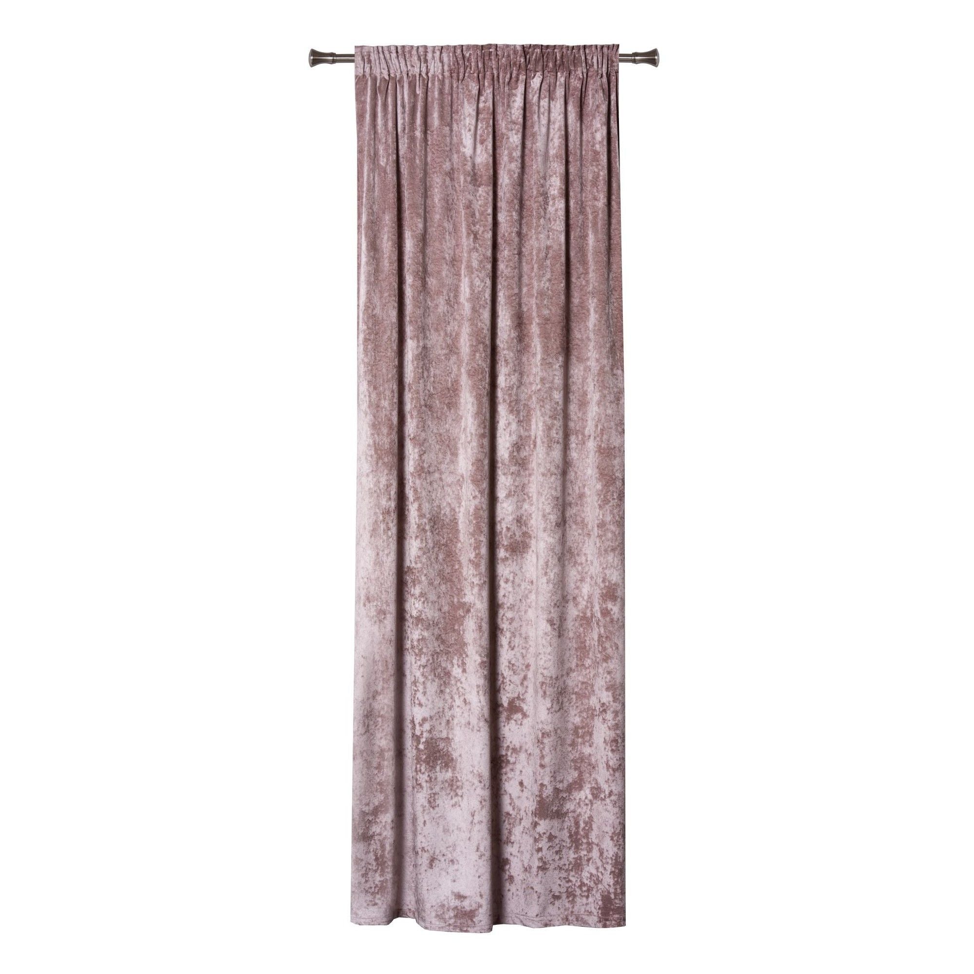 Draperie 200 x 245 cm, Frosty, cu bride, roz