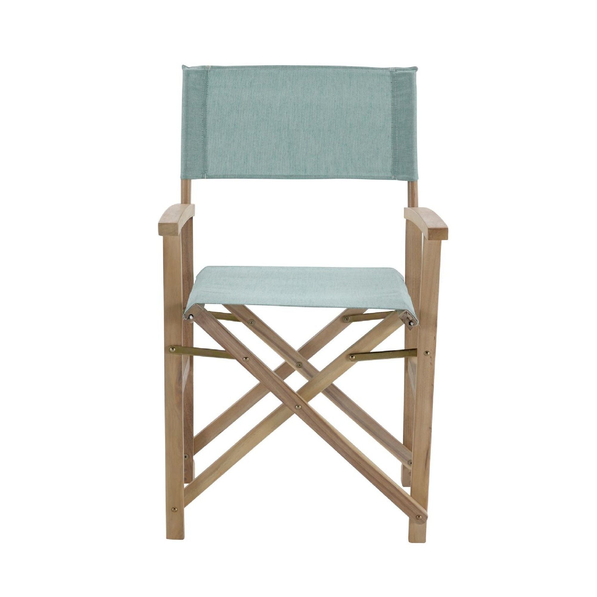 Scaun gradina Naterial Solis, cu brate, pliabil, lemn/poliester, verde
