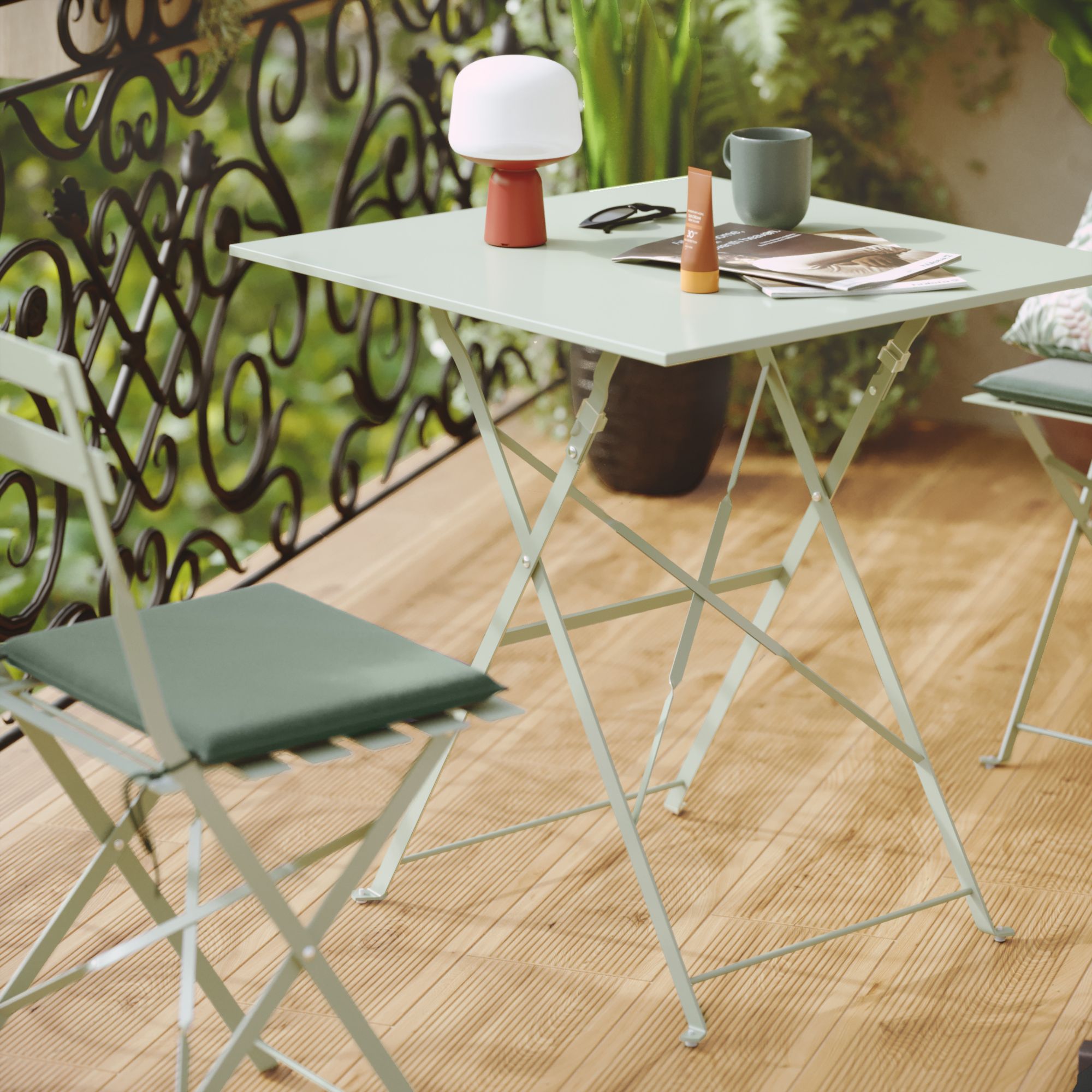 Perna scaun Naterial Soft, cu doua fete, bumbac/poliester, 40 x 40 x 3 ...