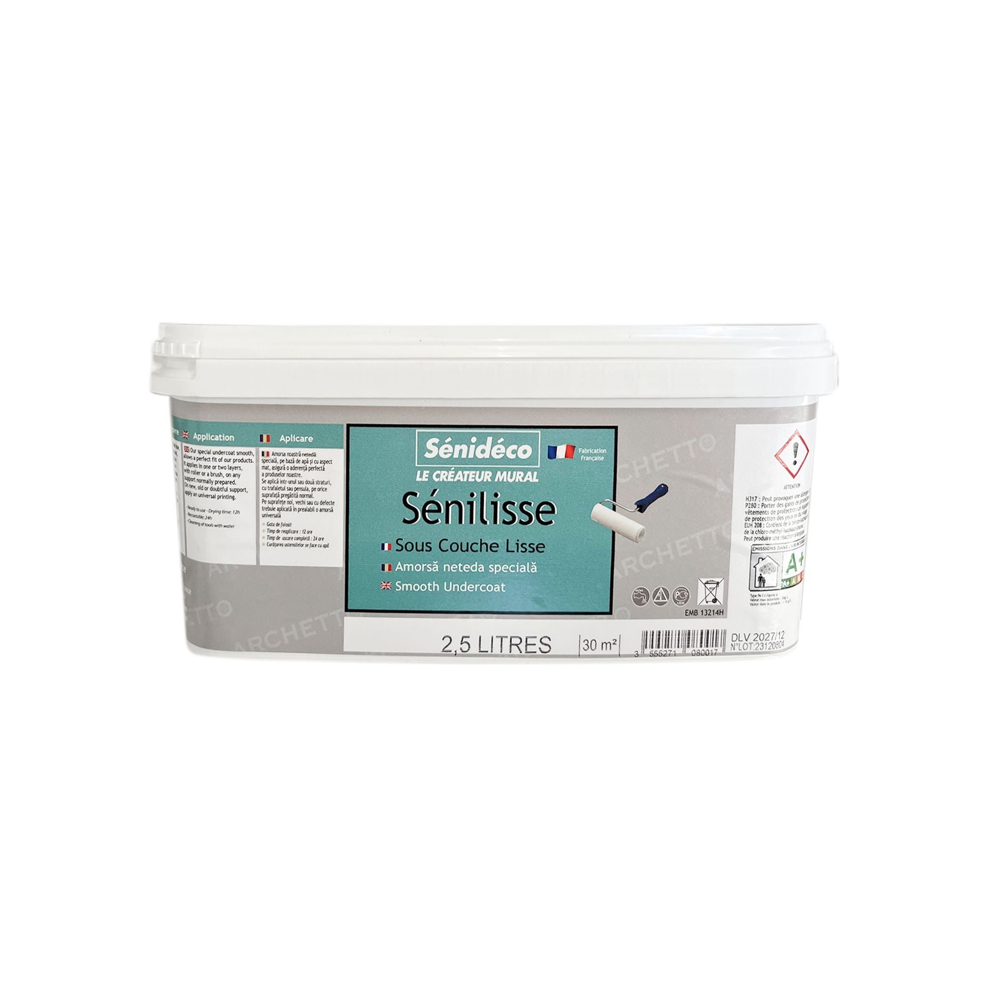 Amorsa Senilisse pentru perete, interior, alb, 2.5 L