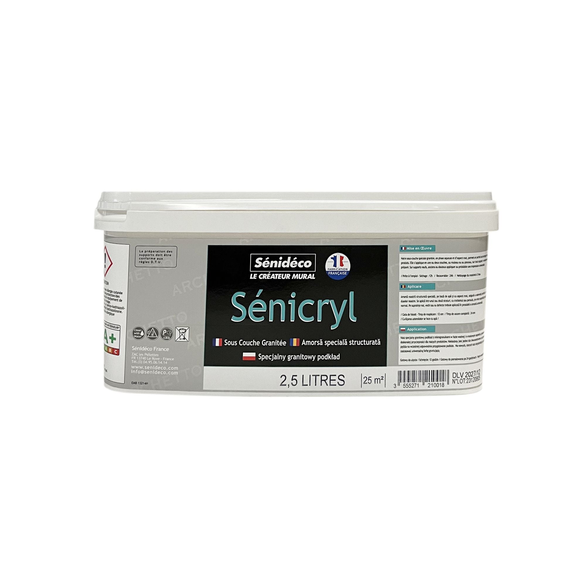 Amorsa Senicryl pentru perete, interior, alb, 2.5 L