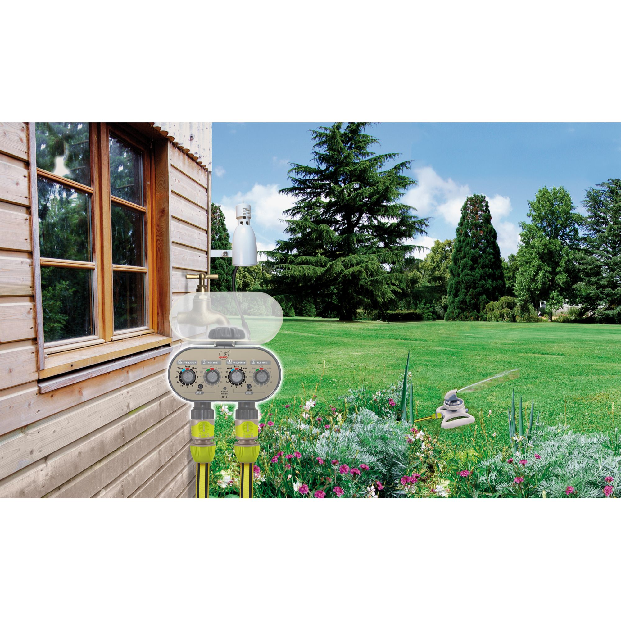 Programator mecanic Jardibric, exterior, 2 zone