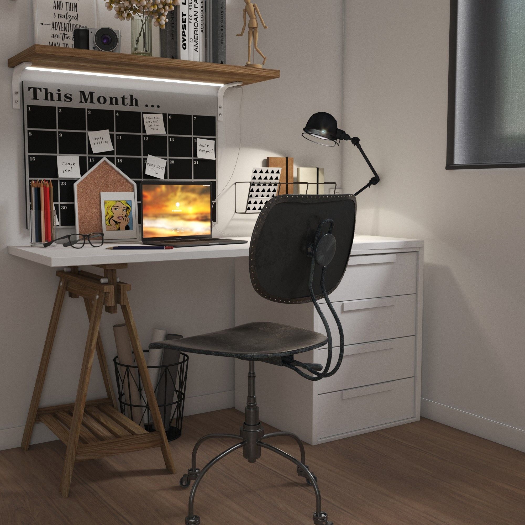 Kit banda LED Nouna, 1.5m, 400 lm/m, lumina neutra, cu senzor de miscare