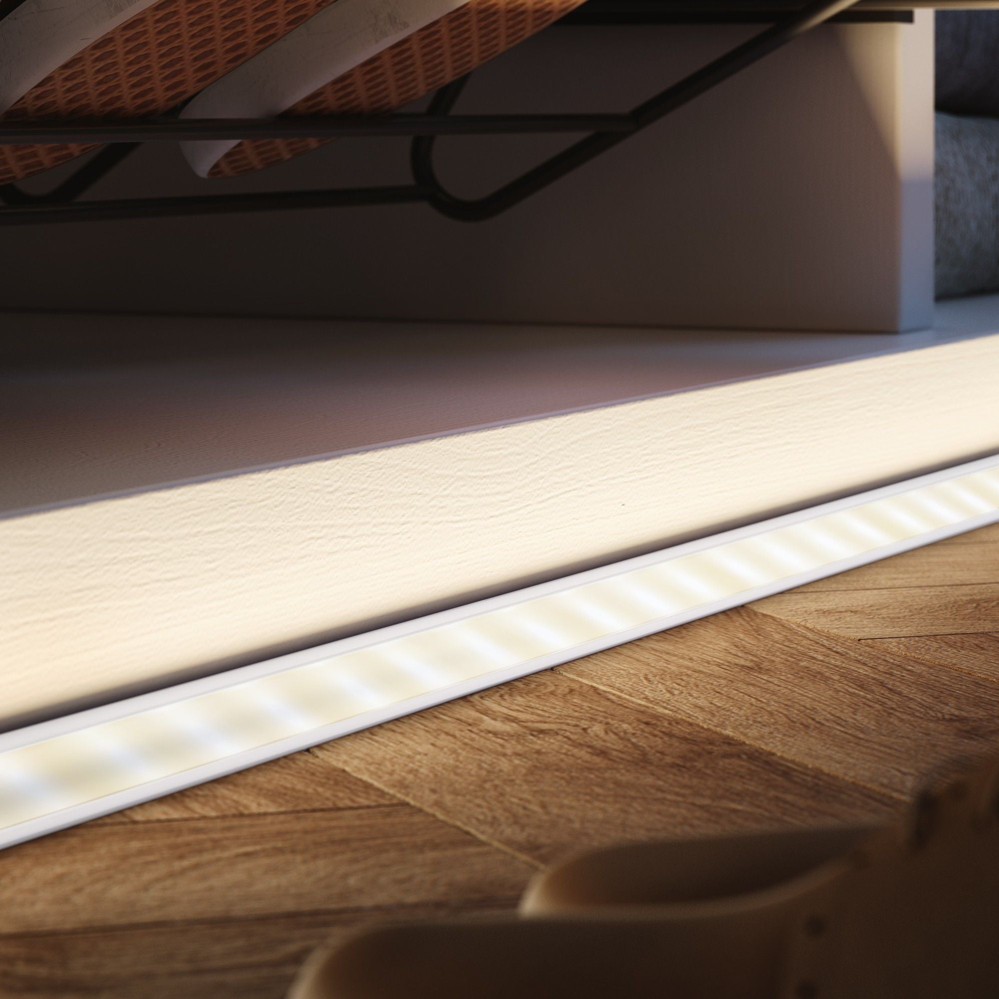 Profil de colt pentru banda LED, 2m, aluminiu, alb