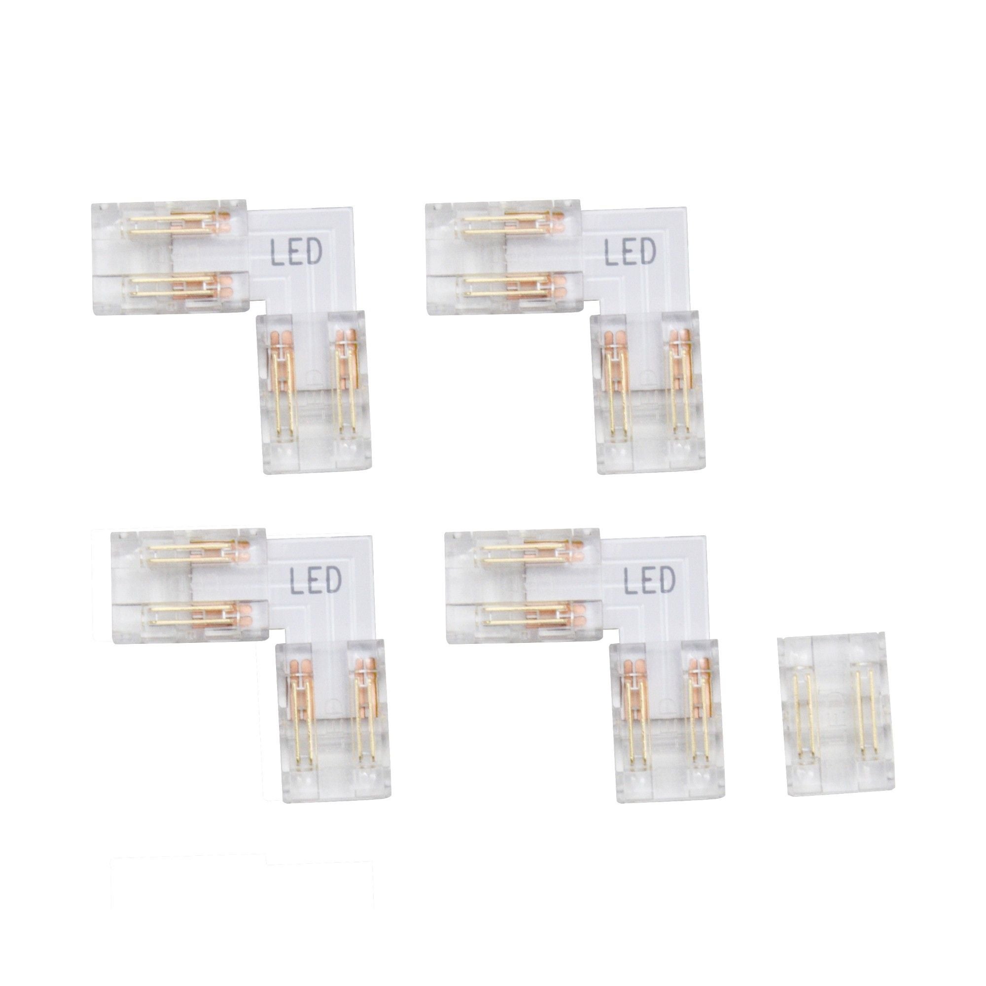 Kit 5 conectori Cutflexi, 4 conectori de colt, 1 conector plat