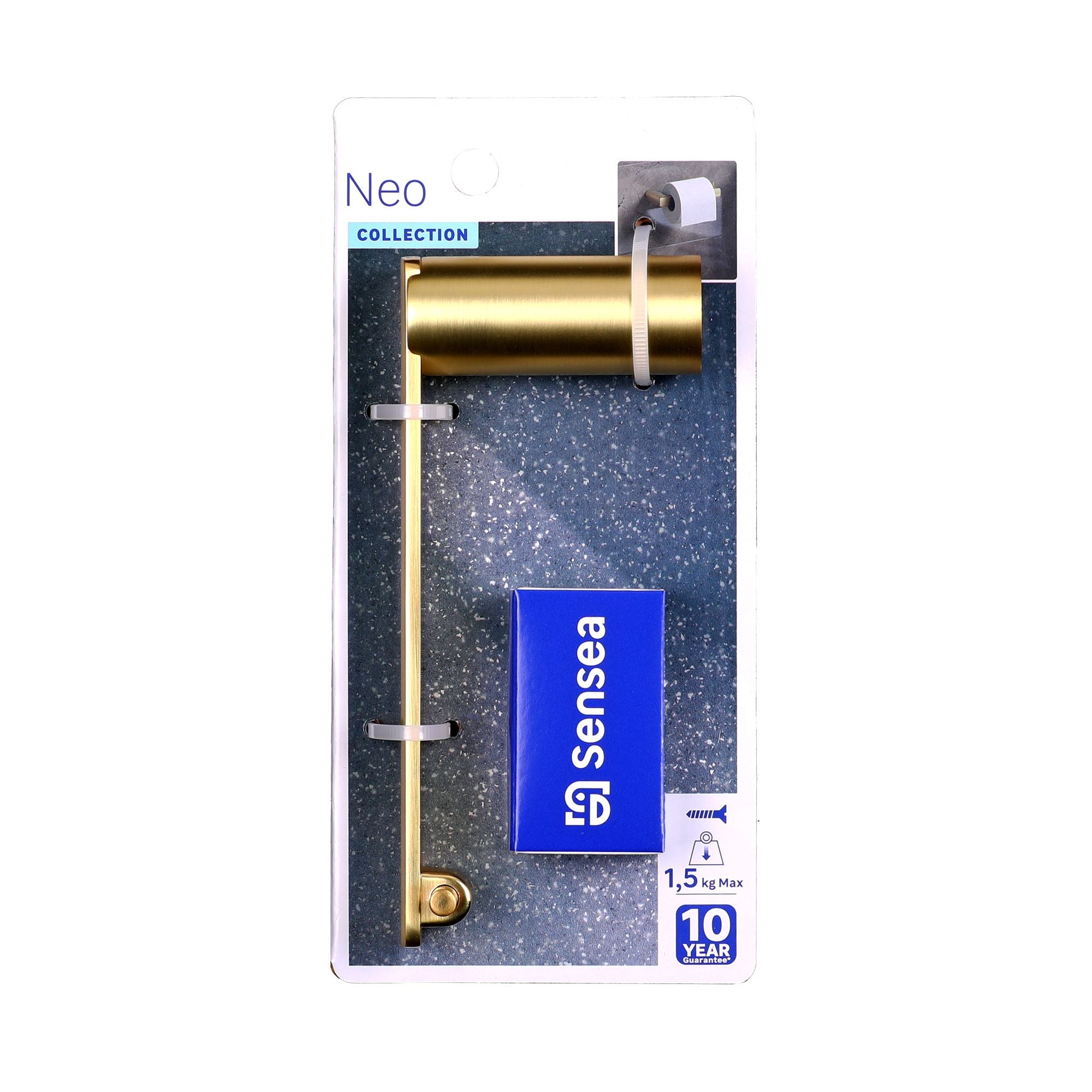 Suport hartie igienica Sensea Neo, din metal, fixare prin gaurire ...