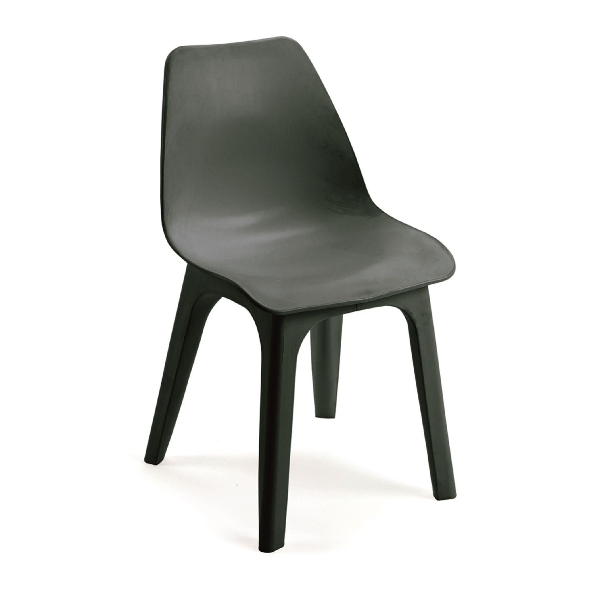 Scaun gradina Eolo, plastic, gri