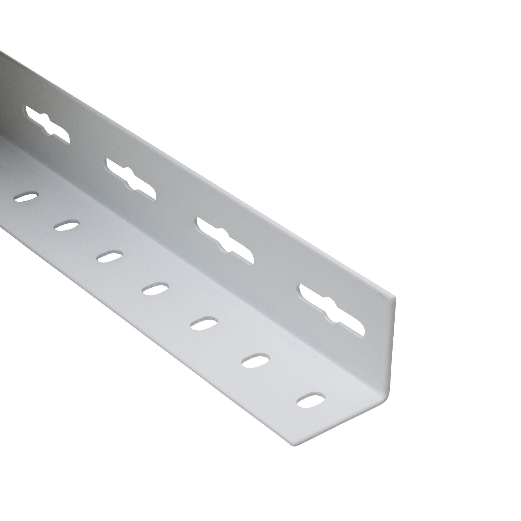 Cornier otel la rece, perforat, 35 X 35 X 1.5 mm, L = 1 m, alb