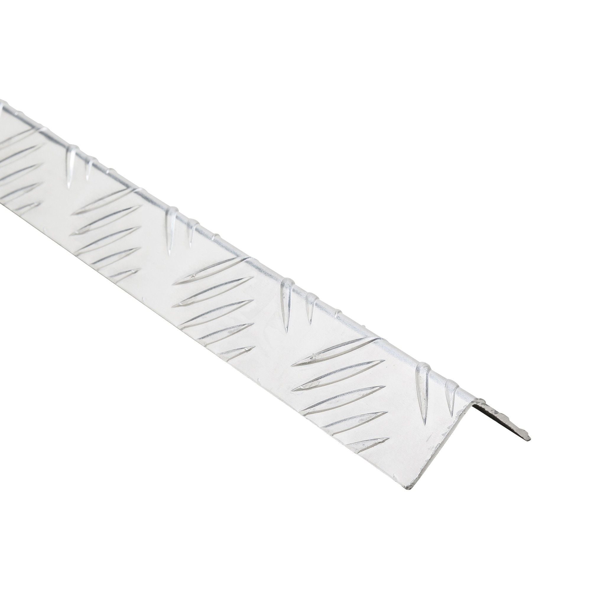 Cornier aluminiu brut, striat, 30 X 30 X 1.5 mm, L = 2.5 m