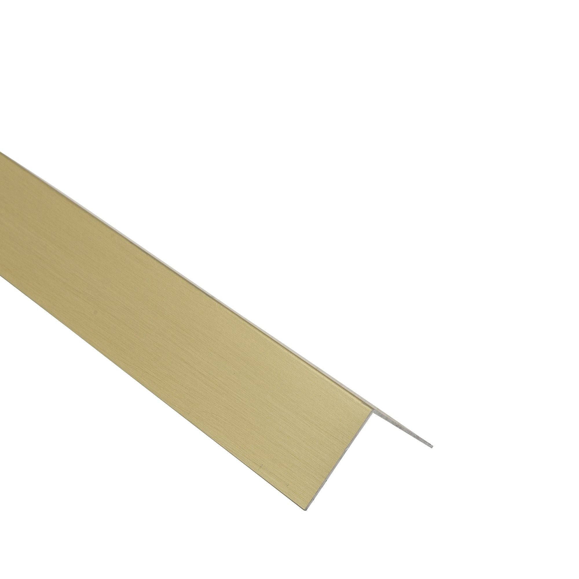 Cornier aluminiu periat anodizat, 30 X 30 X 1 mm, L = 1 m, alama