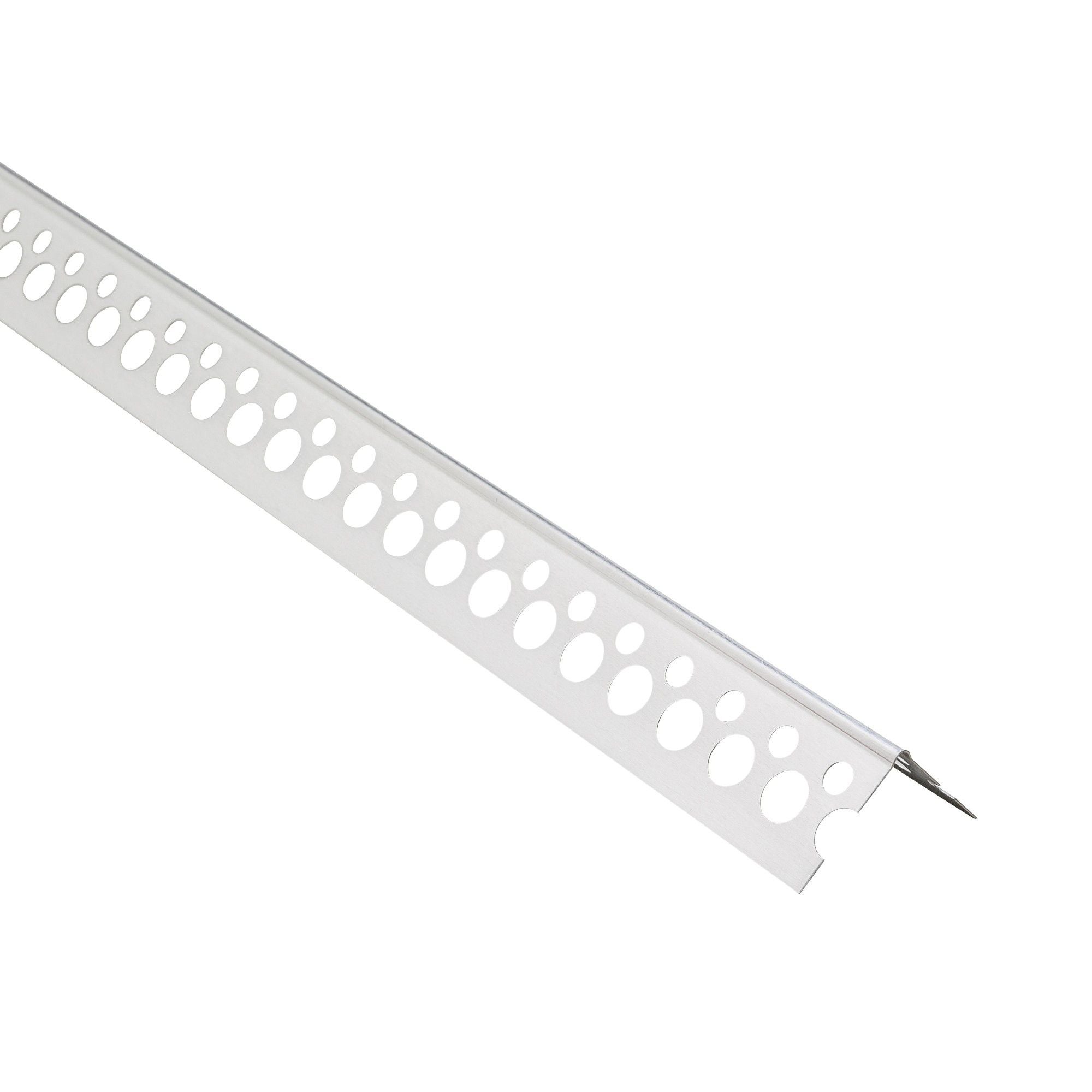 Profil pentru tencuiala, aluminiu brut, 25 x 25 mm, L = 2.5 m