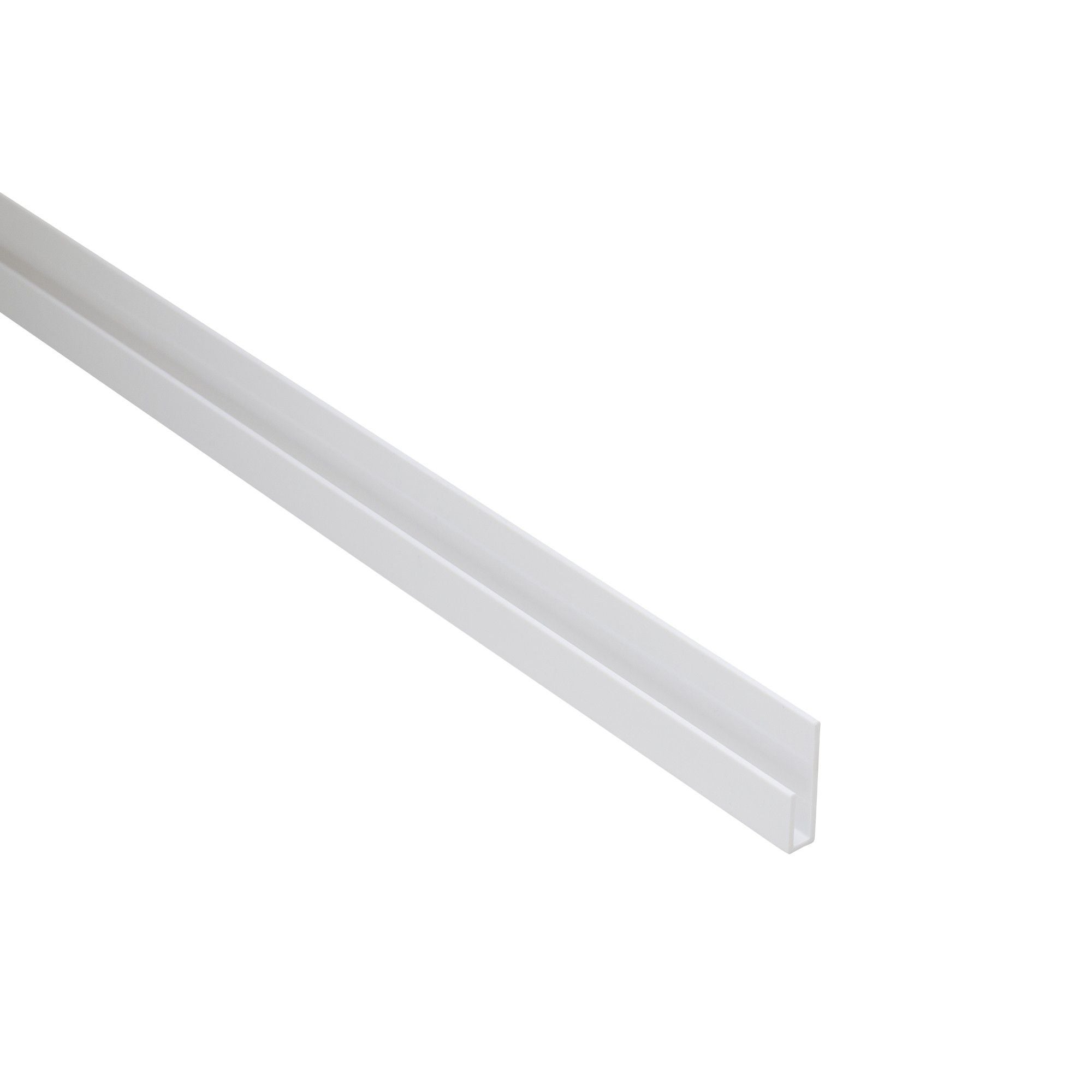 Terminatie PVC 20 x 5 x 1 mm, L = 2 m, alb lucios