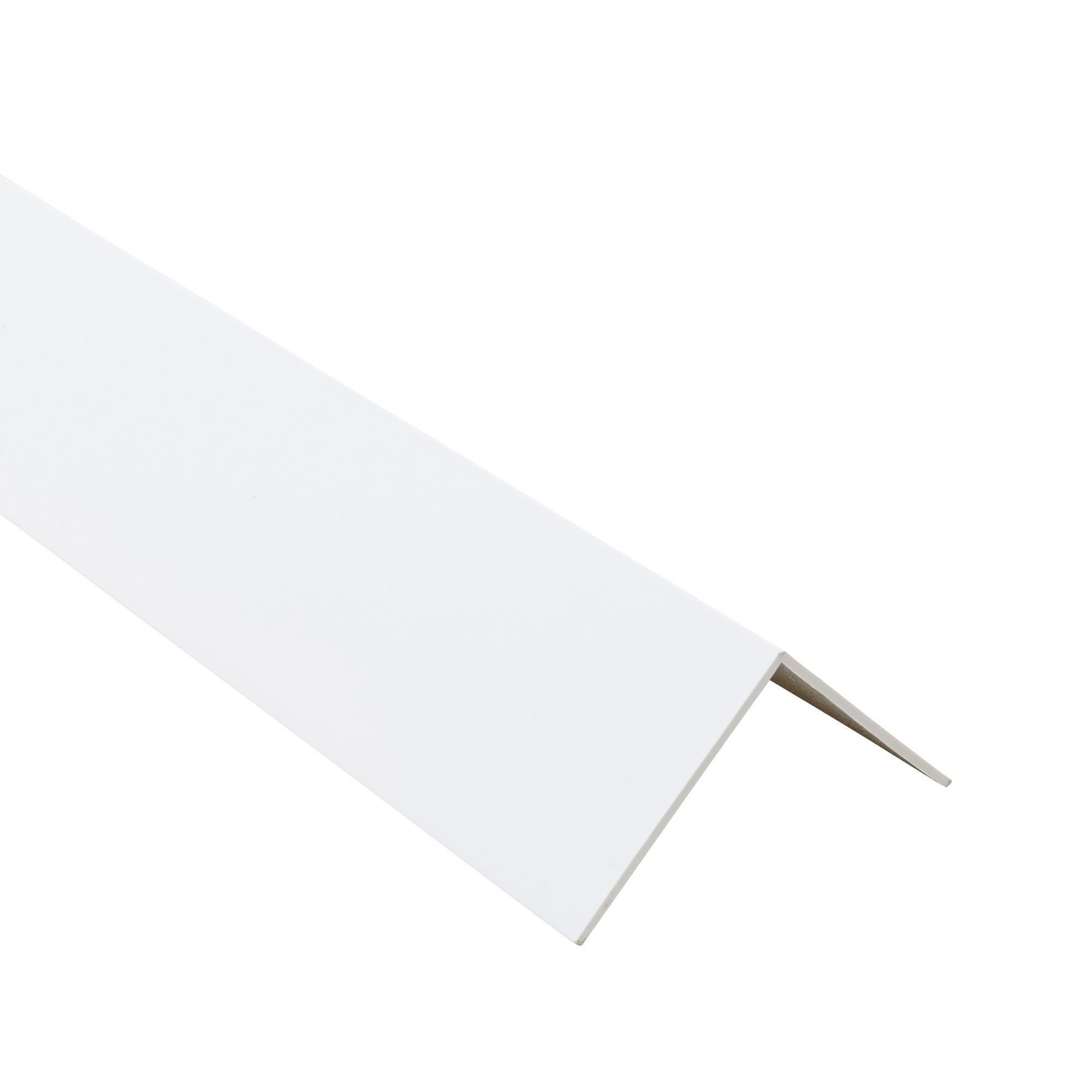 Cornier PVC, 50 X 50 X 1.5 mm, L = 2.6 m, alb mat