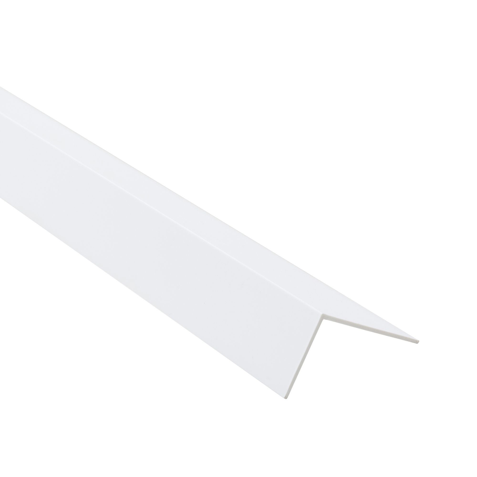 Cornier PVC, 50 X 30 X 1.5 mm, L = 2.6 m, alb mat