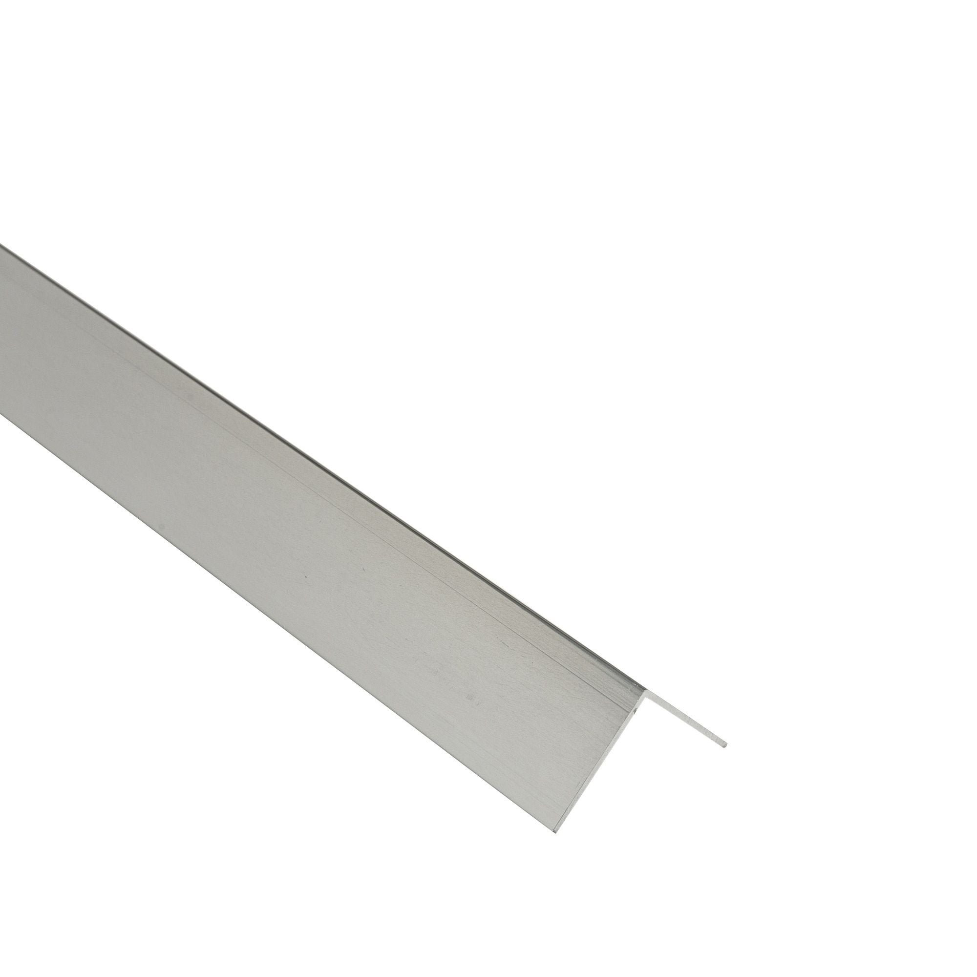 Cornier aluminiu periat anodizat, 30 X 30 X 1 mm, L = 1 m, nichel