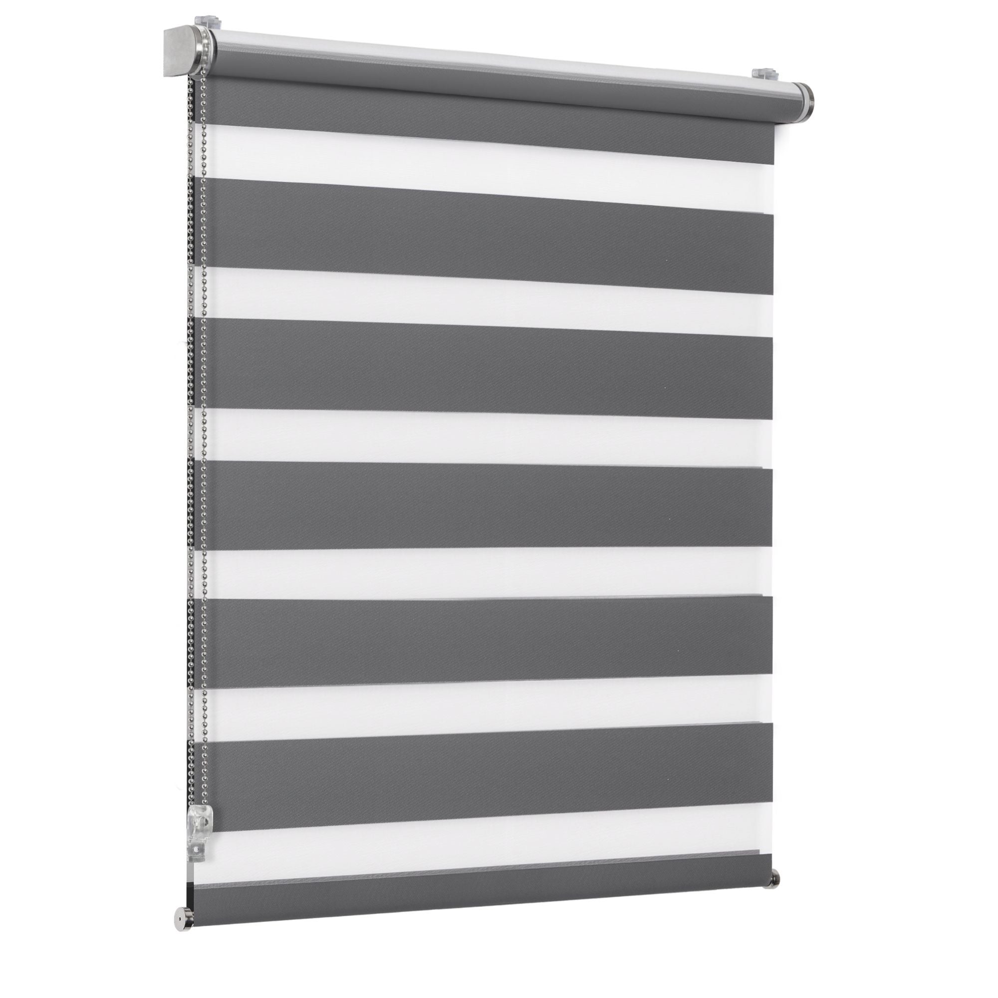 Roleta textila de zi/noapte, Inspire Varuna, 61 x 160 cm, gri