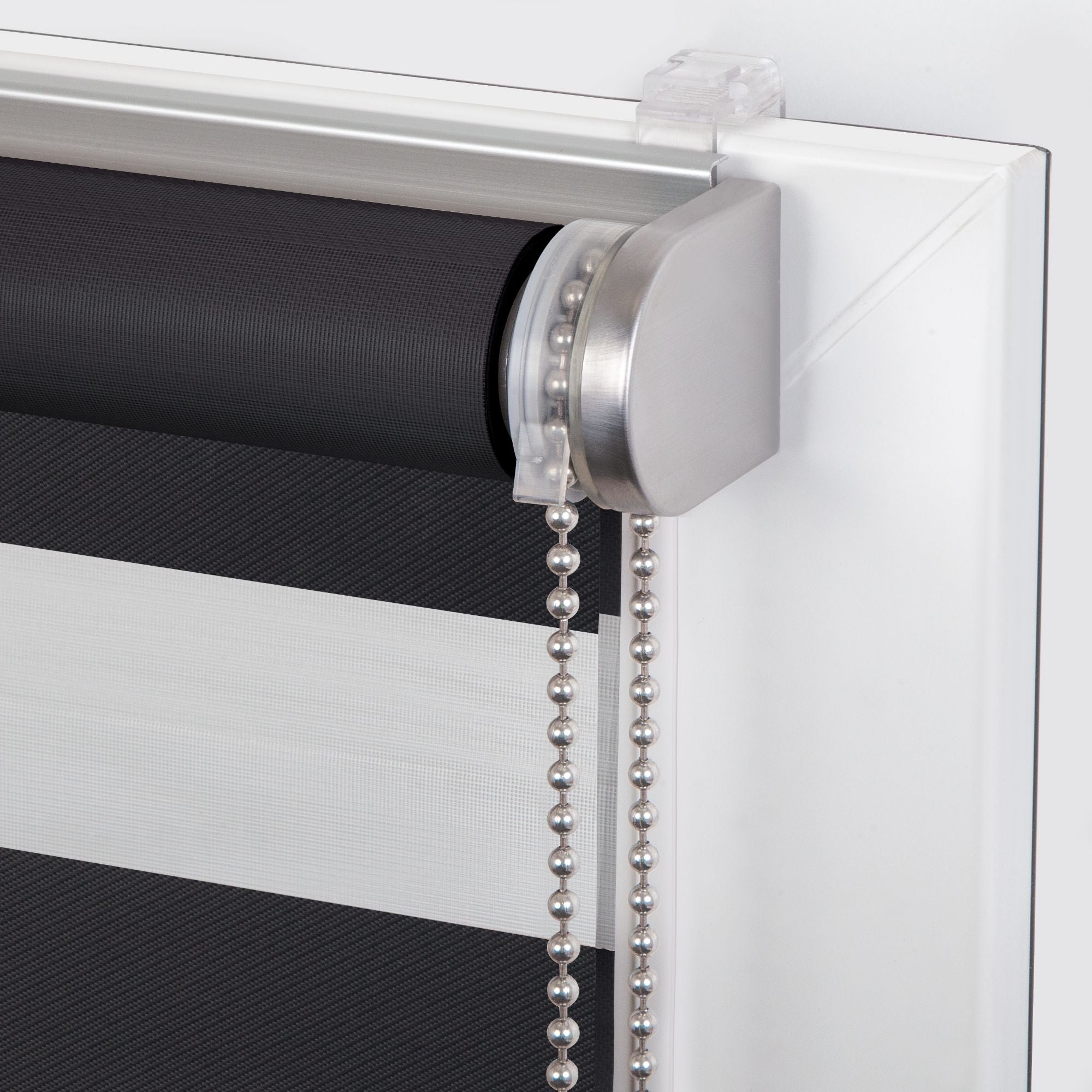 Roleta textila de zi/noapte, Inspire Varuna, 71 x 160 cm, negru