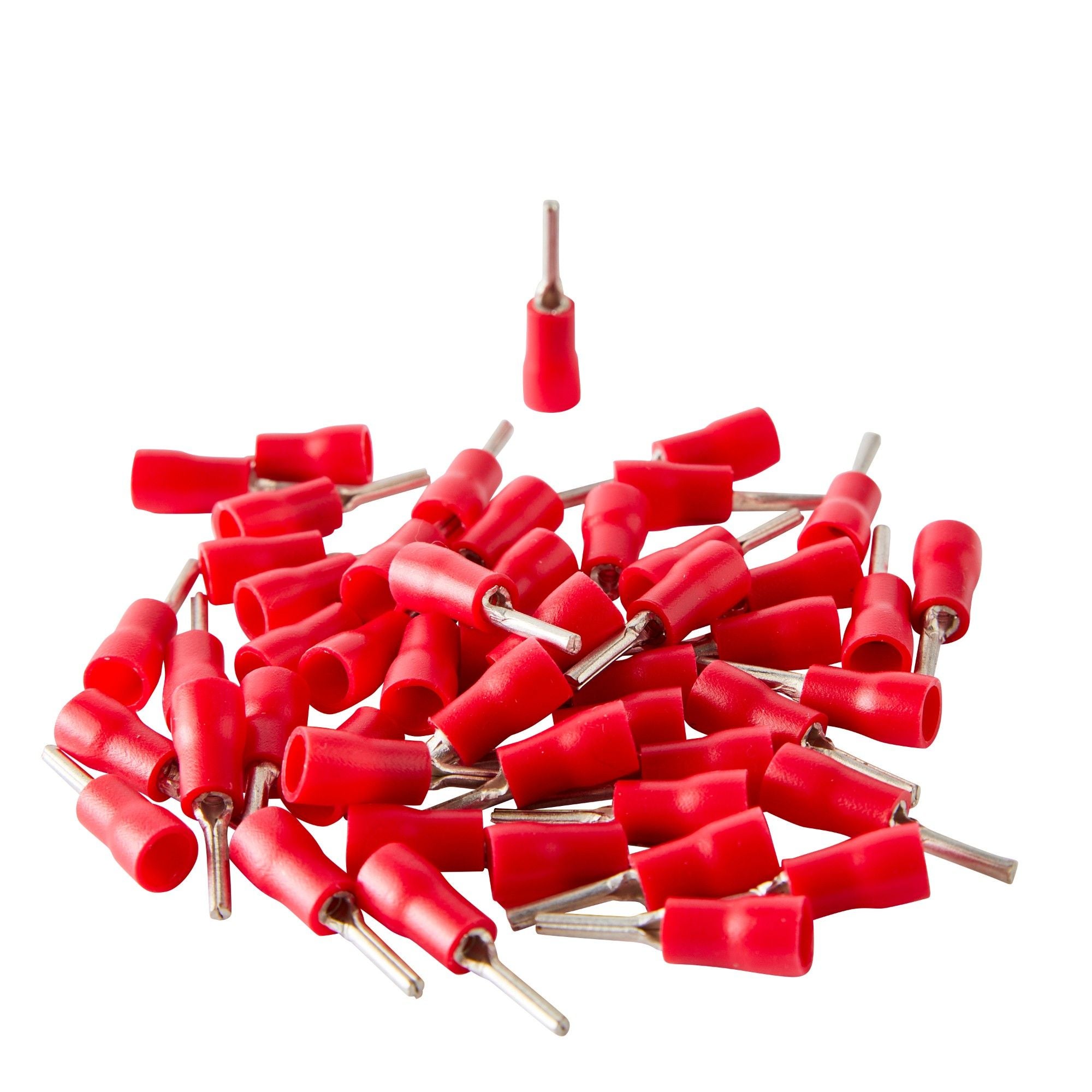 Pini terminali Lexman, 1.5 mm², rosu (set 50 buc)