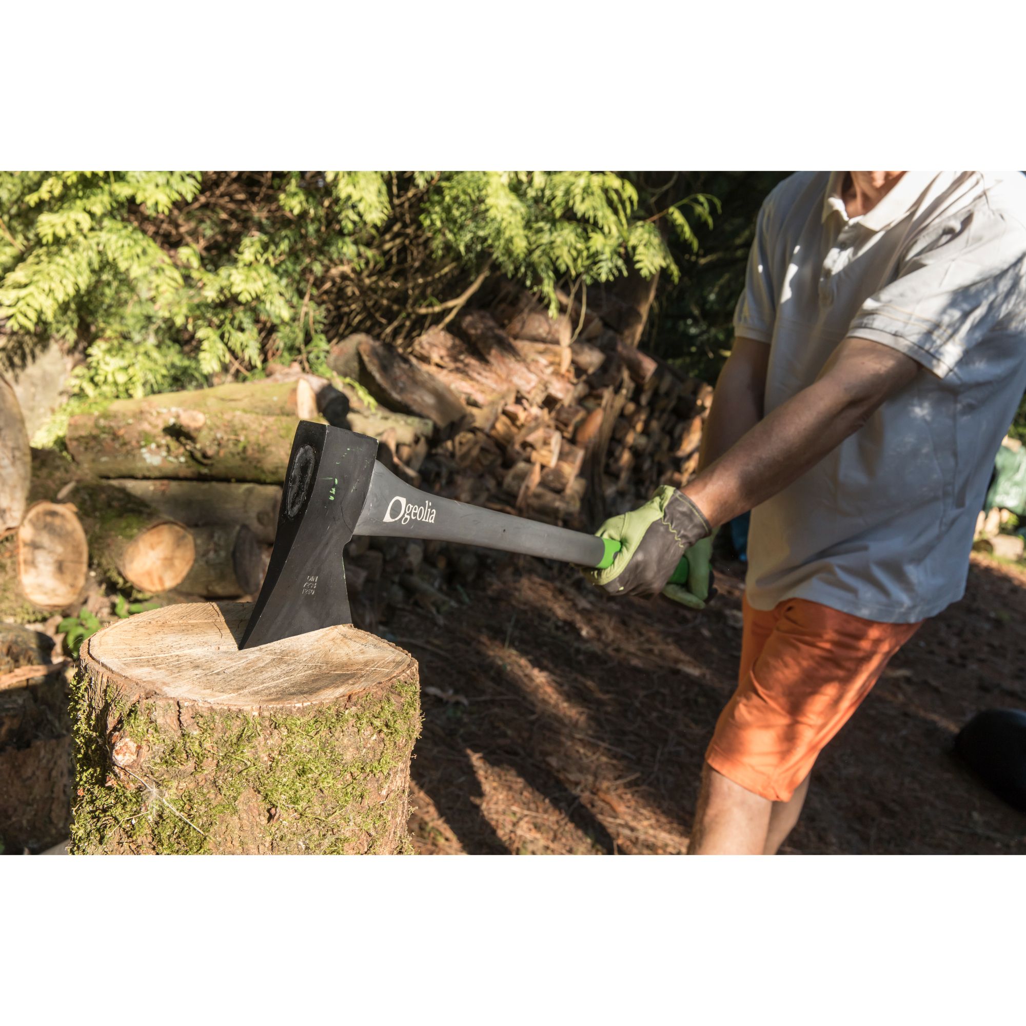 Topor despicat lemne, Geolia, otel, maner fibra, 2.5 kg