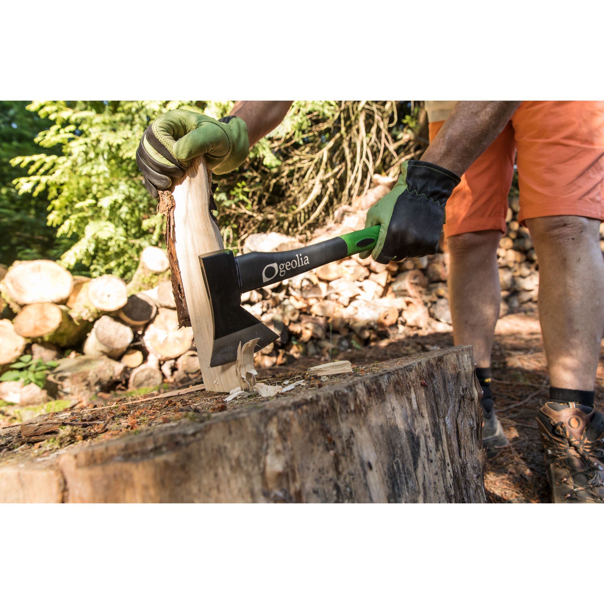 Topor universal pentru lemne, Geolia, otel, maner fibra, 0.6 kg