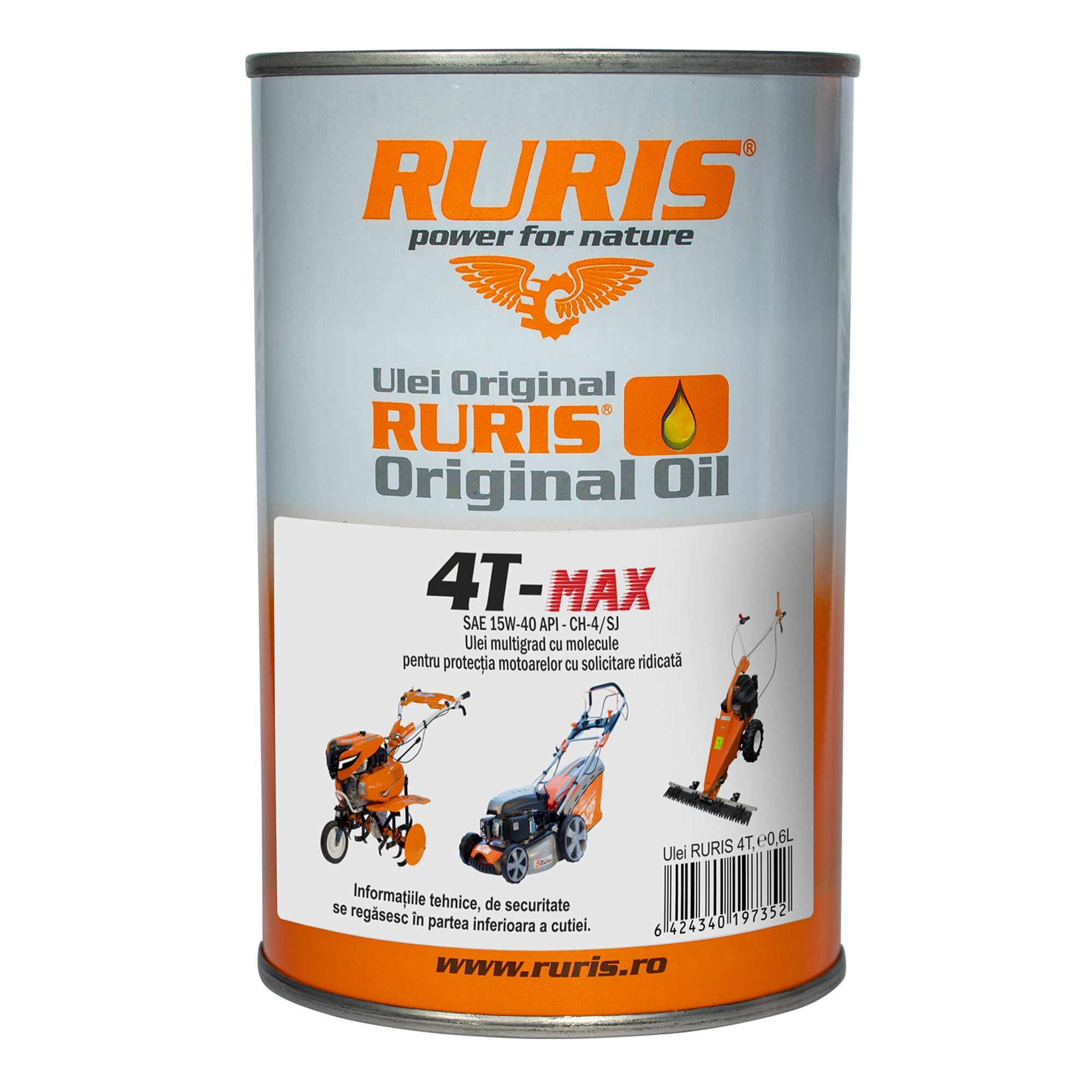 Ulei motor Ruris 4T, pentru motor 4T, 600 ml