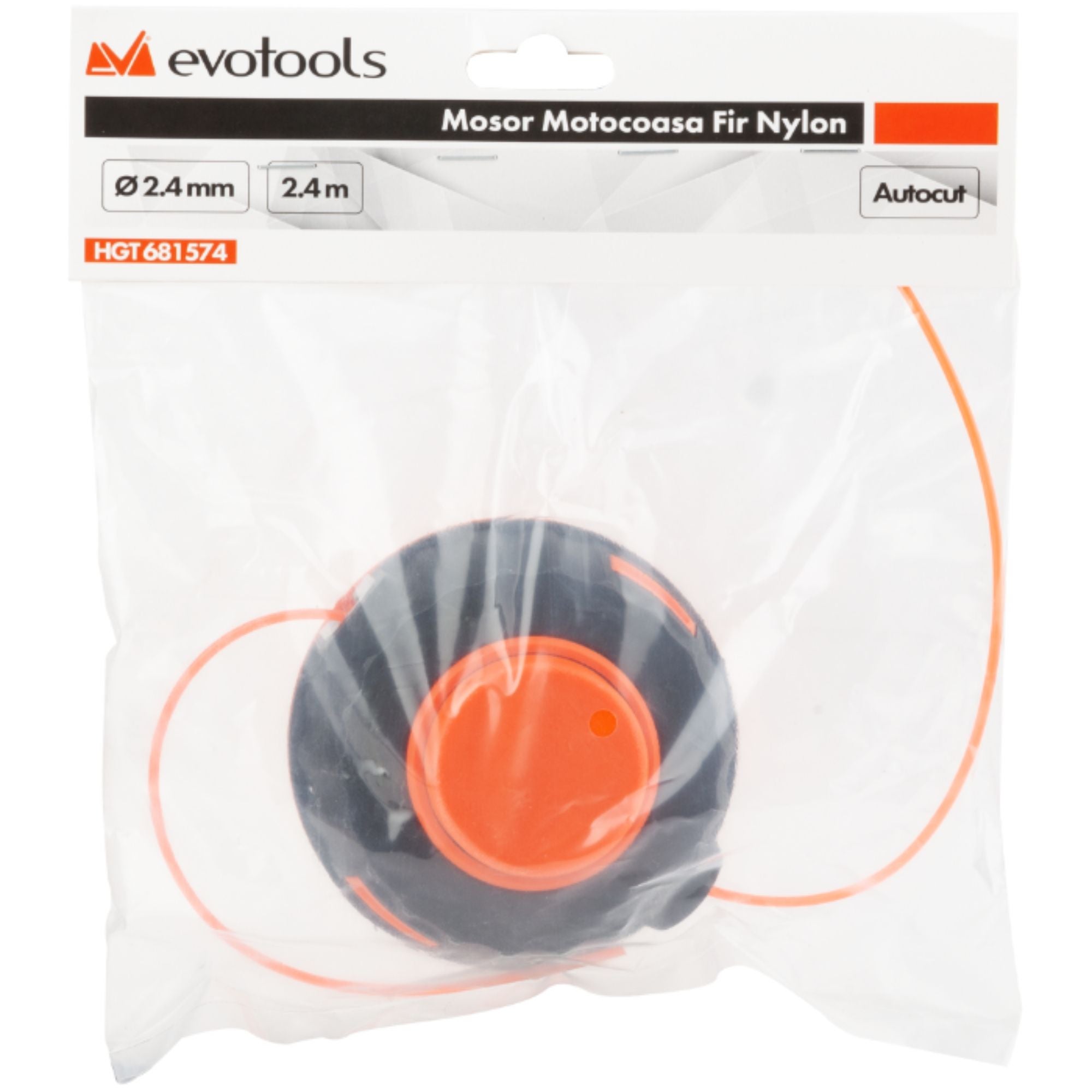 Mosor motocoasa cu autocut, diametru fir 2.4 mm, 2.4 m