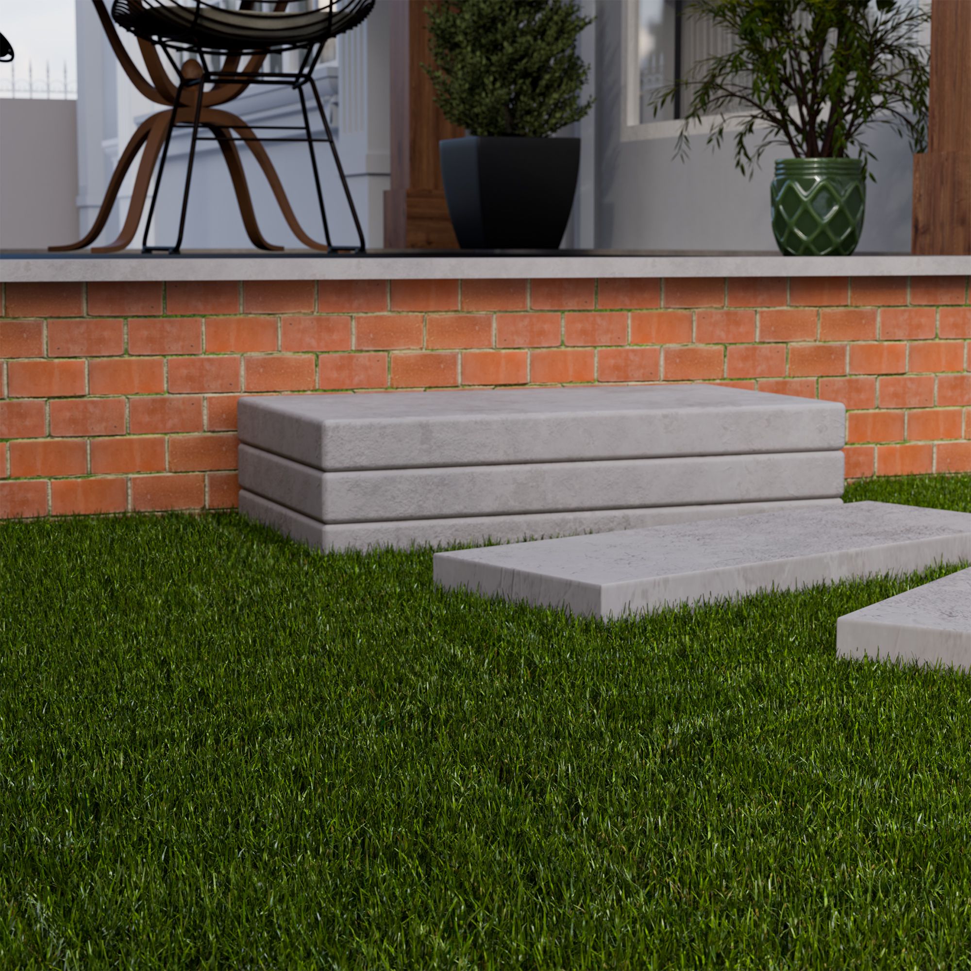 Mocheta tip gazon Sparq, latime rola 4 m, verde, trafic redus