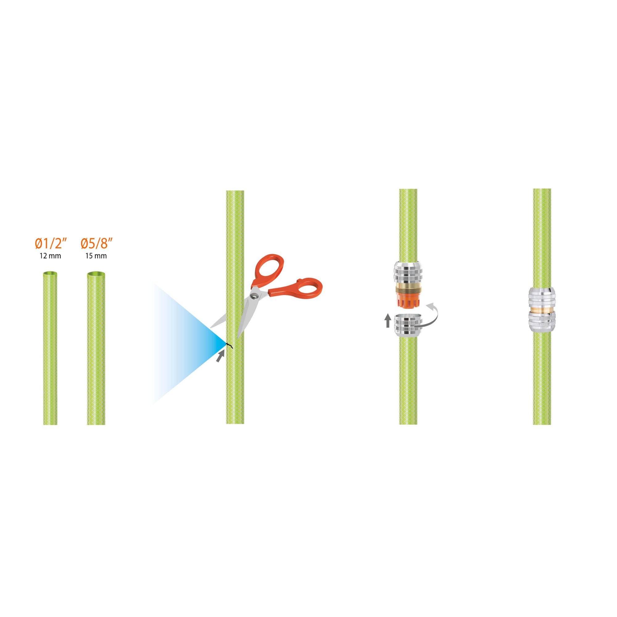 Racord inadire furtun Claber, alama, 1/2 - 5/8''