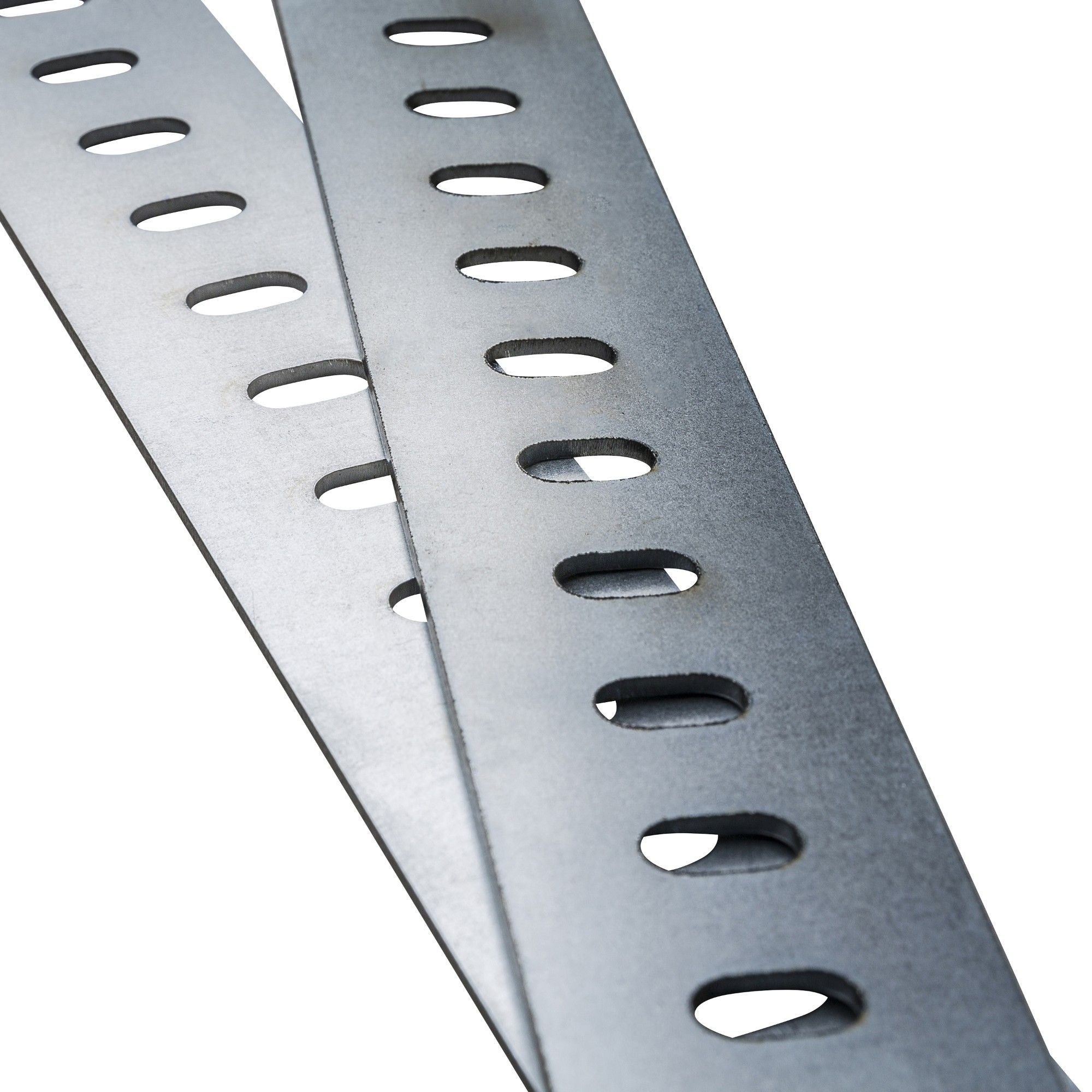 Platbanda otel la rece galvanizat, 35 x 2 mm, L = 1 m, perforat