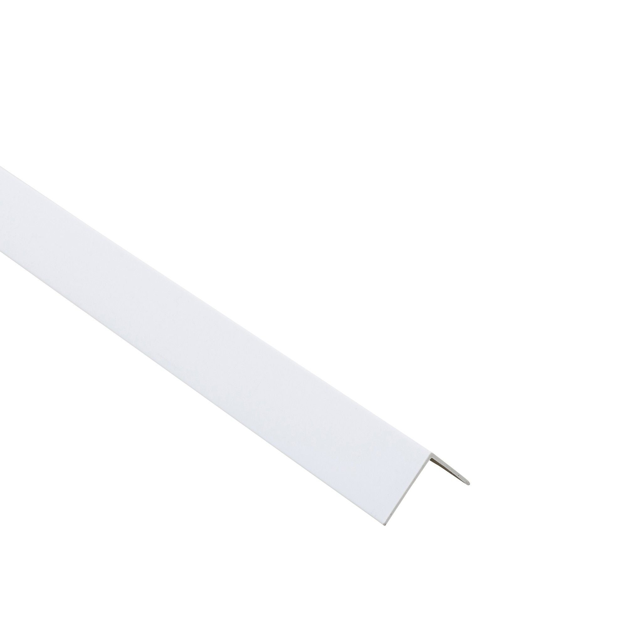 Cornier PVC, 20 X 20 X 1 mm, L = 1 m, alb mat