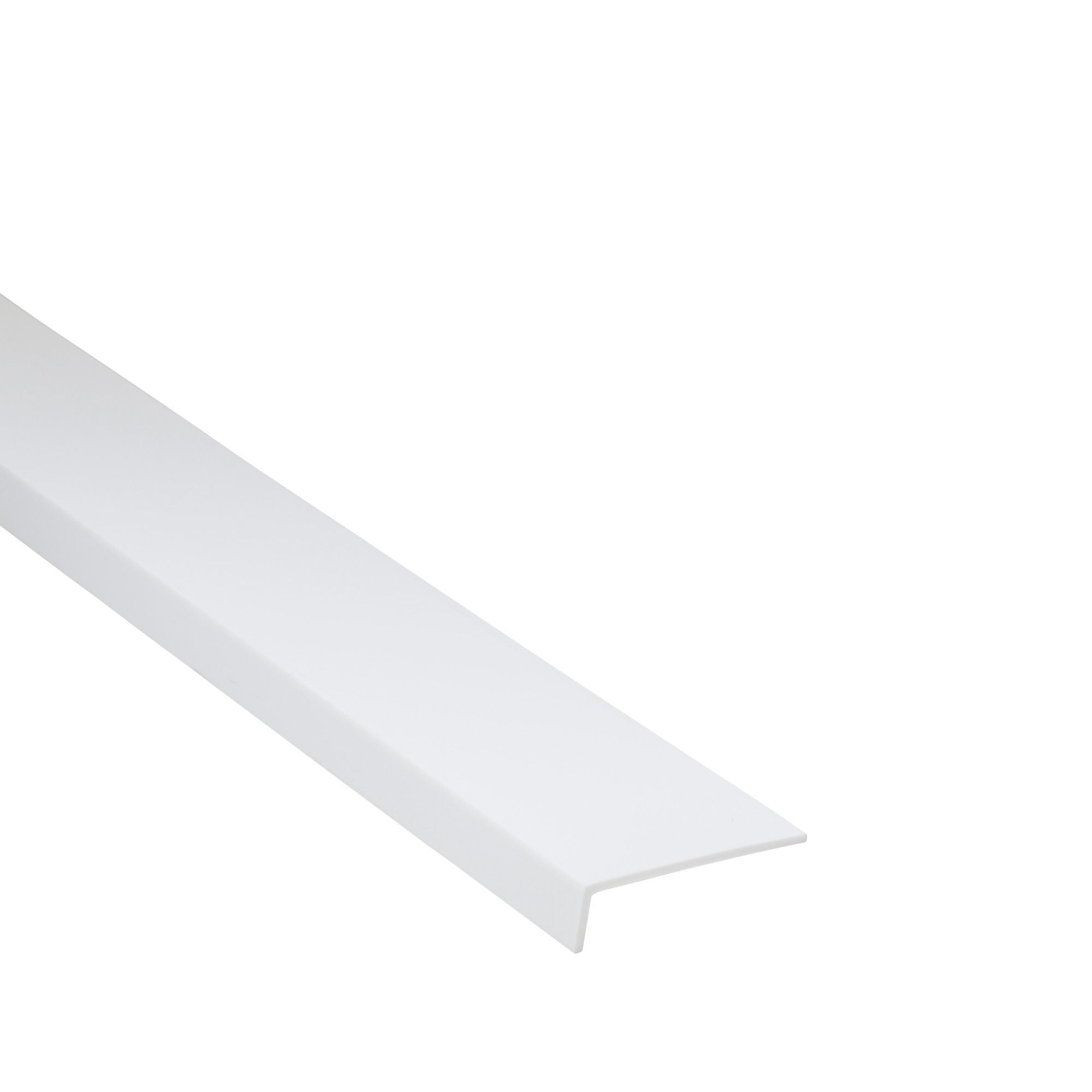 Cornier PVC, 40 X 10 X 1.5 mm, L = 2.6 m, alb mat