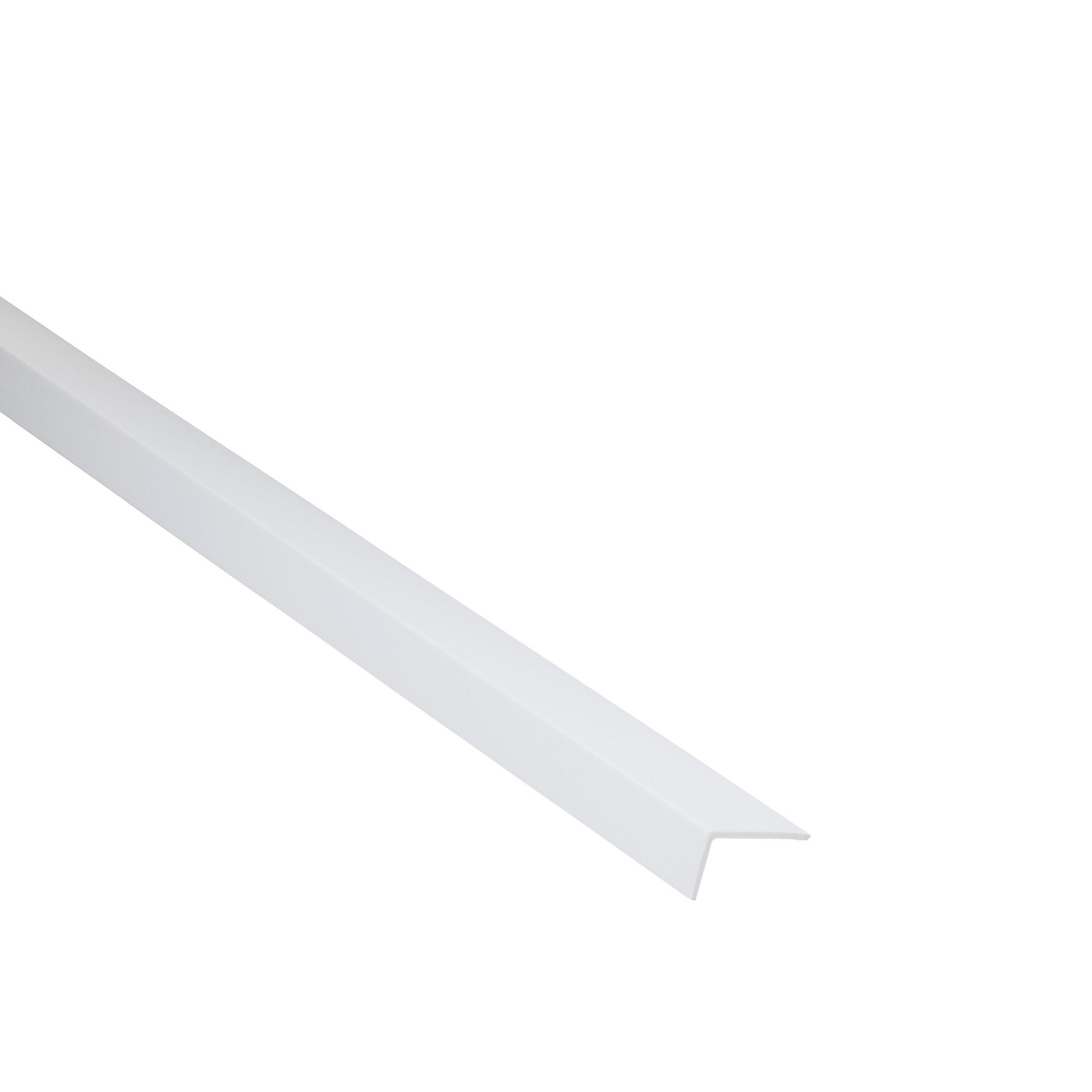 Cornier PVC, 20 X 10 X 1 mm, L = 1 m, alb mat