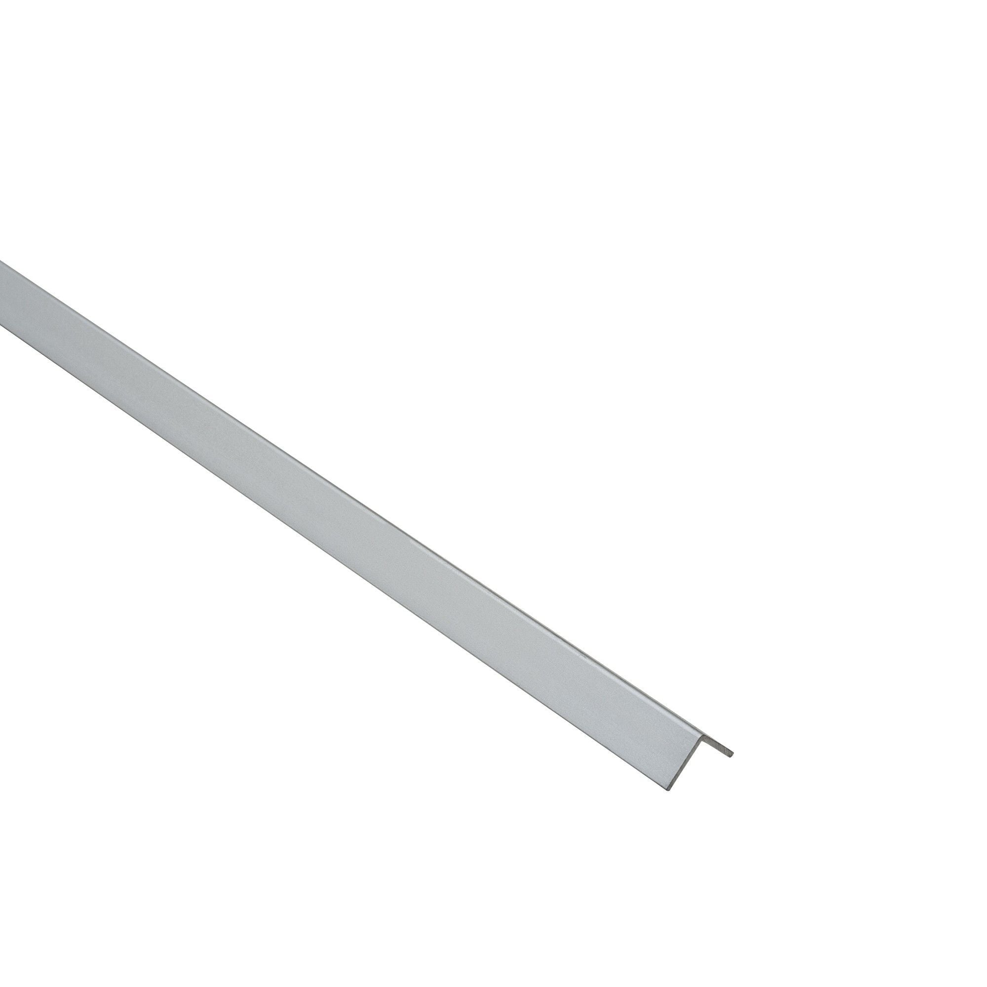Cornier aluminiu anodizat, 10 X 10 X 1 mm, L = 1 m, mat