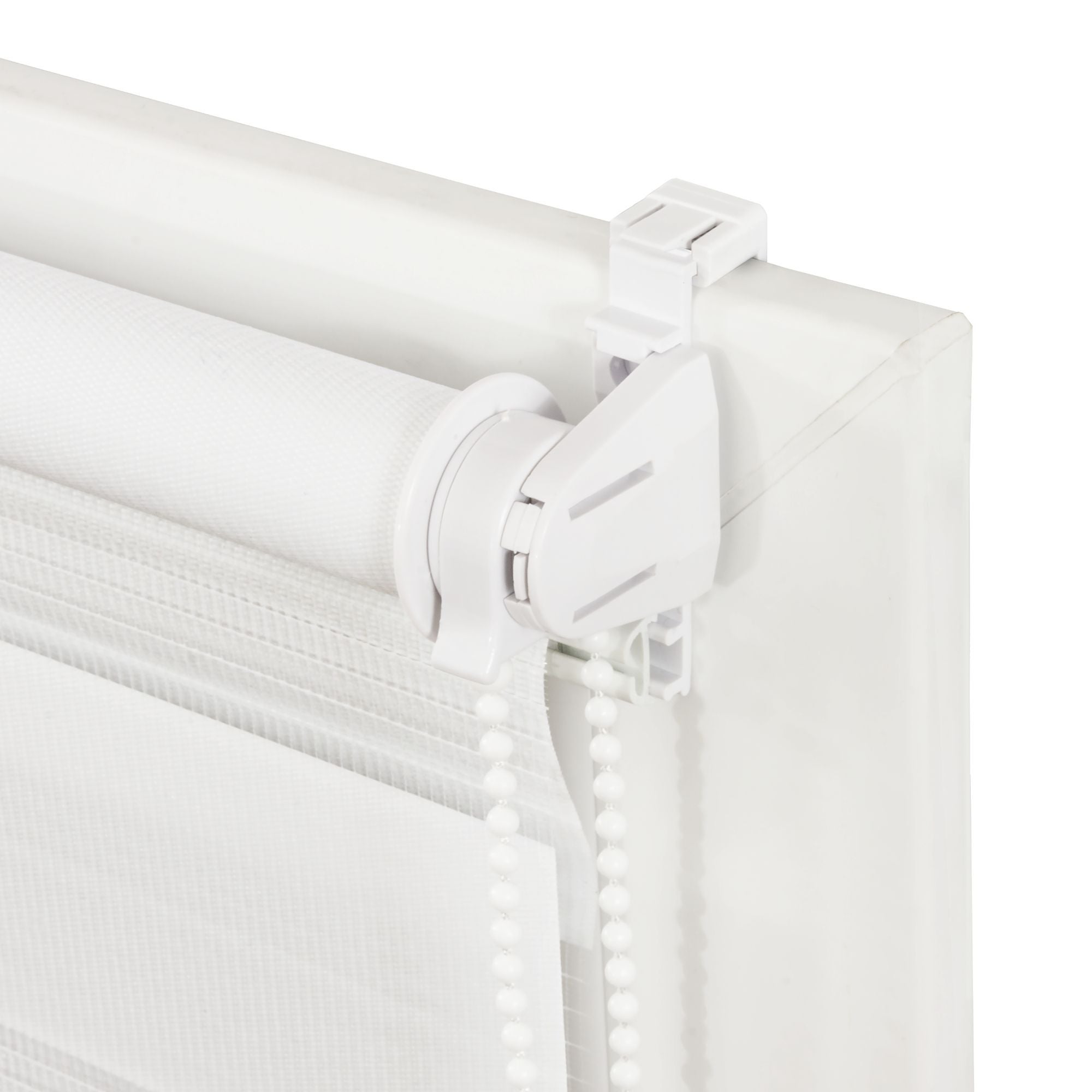 Roleta textila de zi/noapte, Inspire Juno, 55/51 x 140 cm, alb