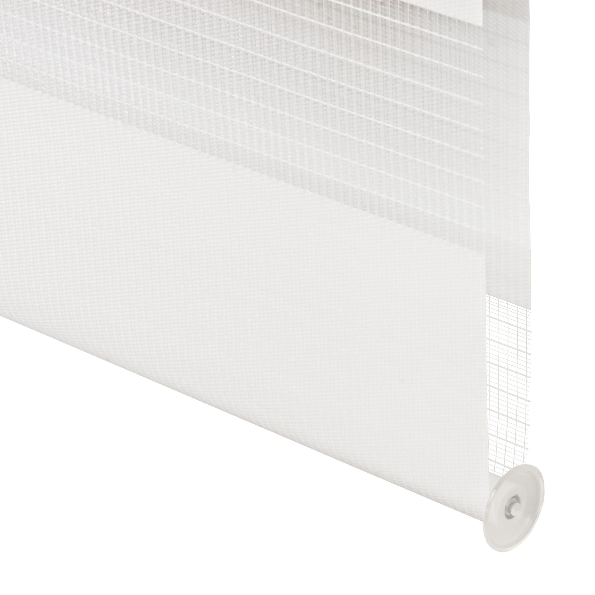 Roleta textila de zi/noapte, Inspire Juno, 65/61 x 140 cm, alb