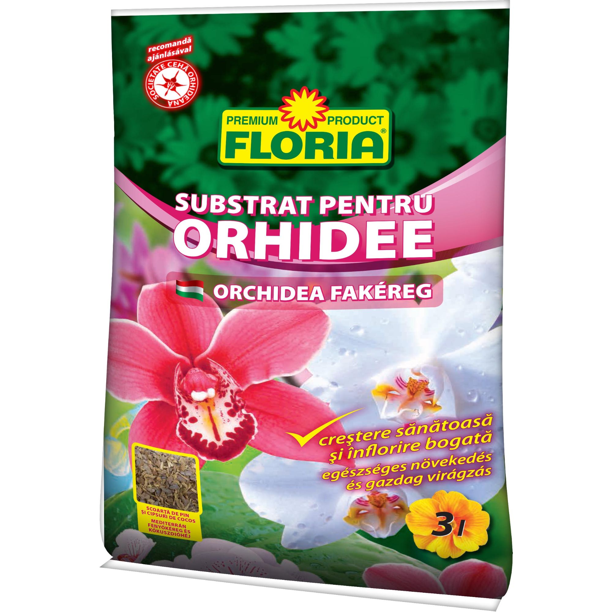 Substrat pentru orhidee, Floria, 3L