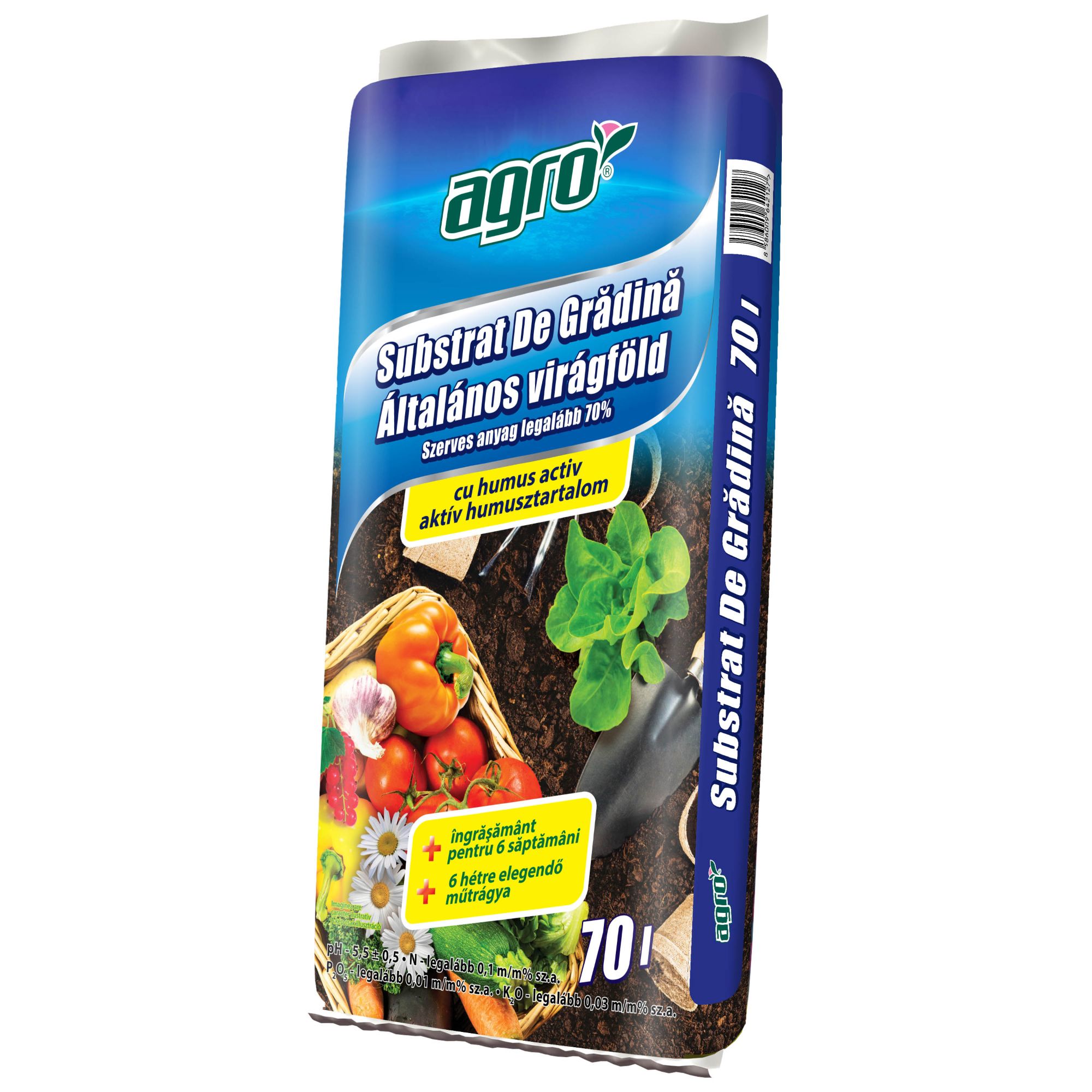 Substrat pentru gradina, Agro, 70 L