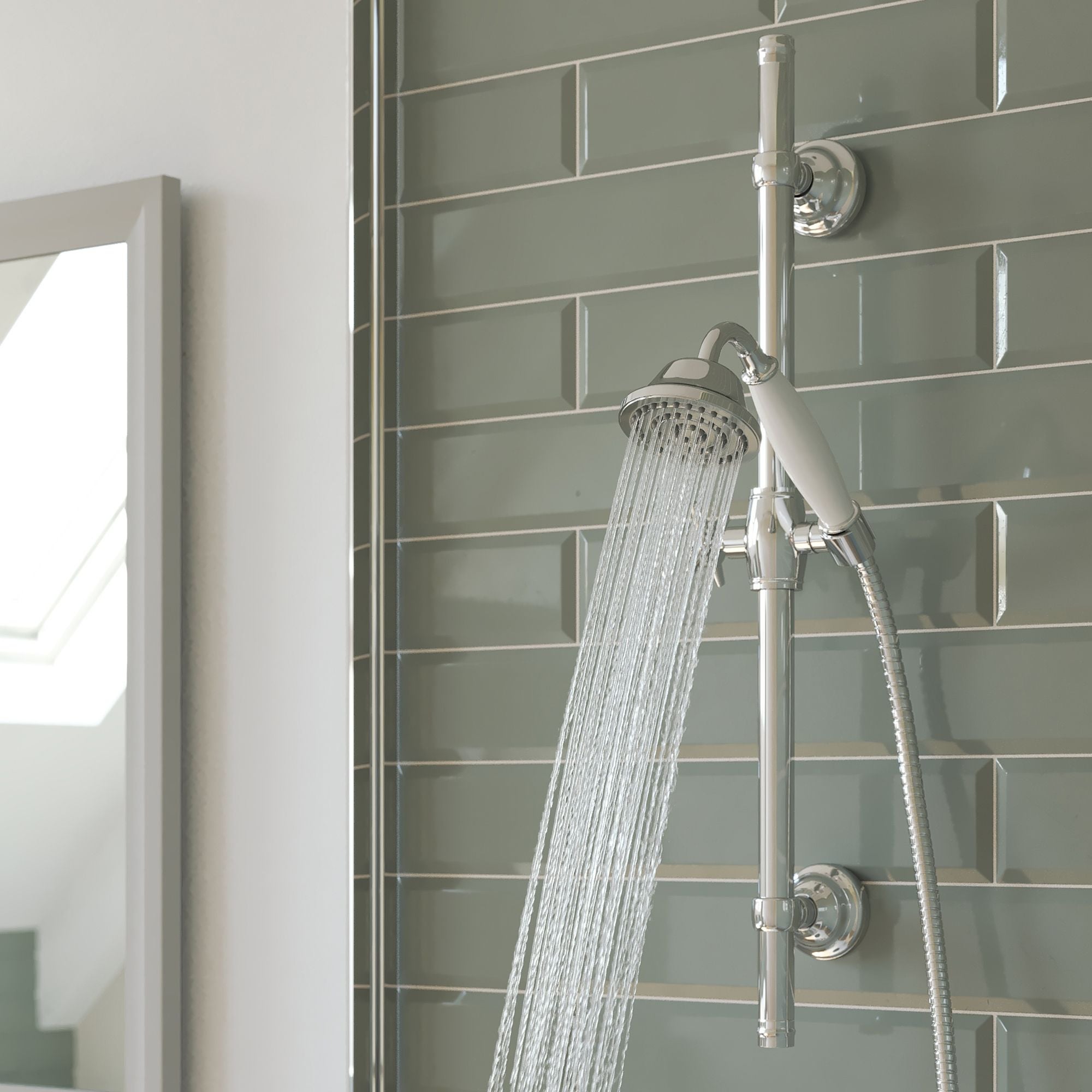 Set dus cu bara Sensea Charm, 1 functie, L furtun 1.5 m, cromat