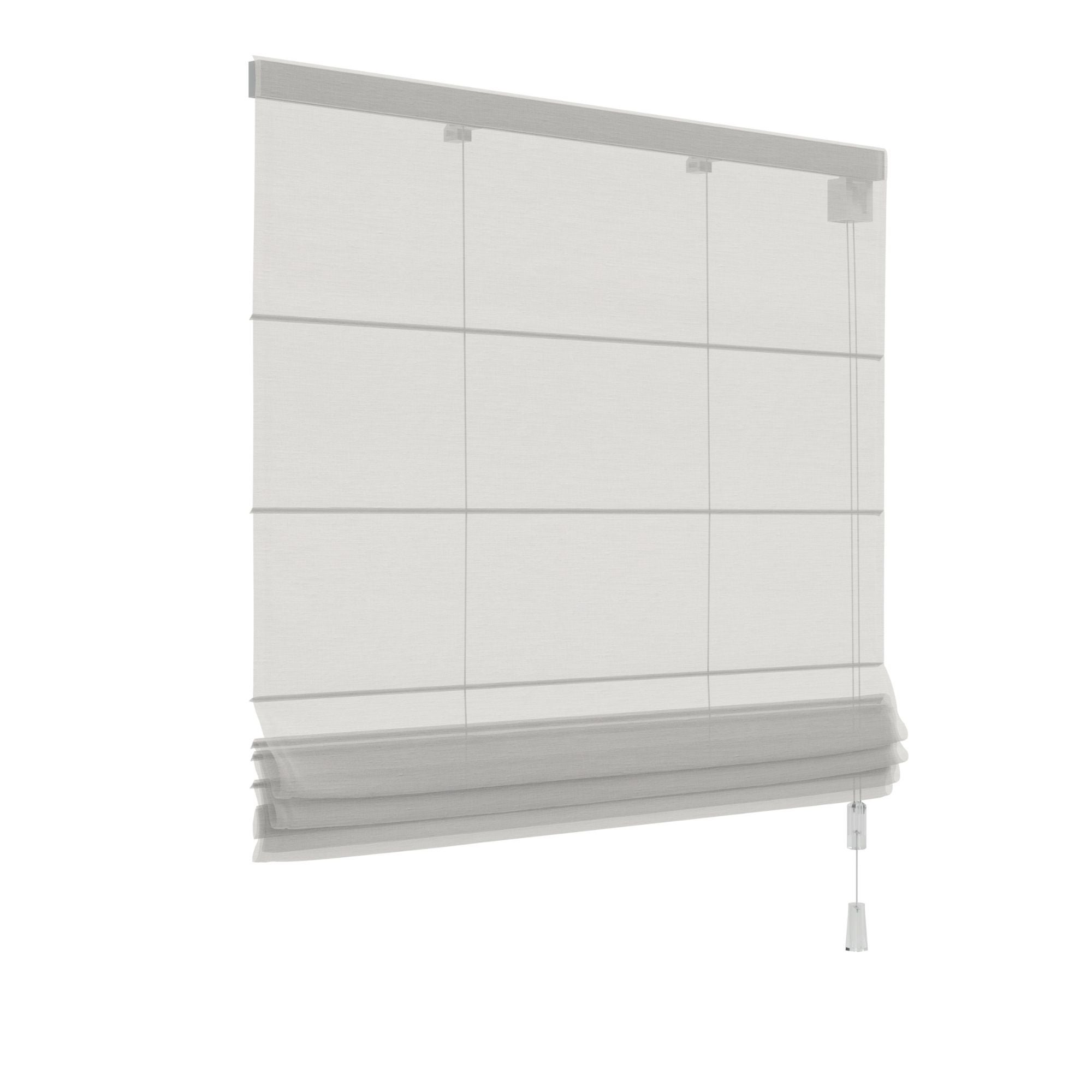 Stor roman 180 x 180 cm, uni, alb