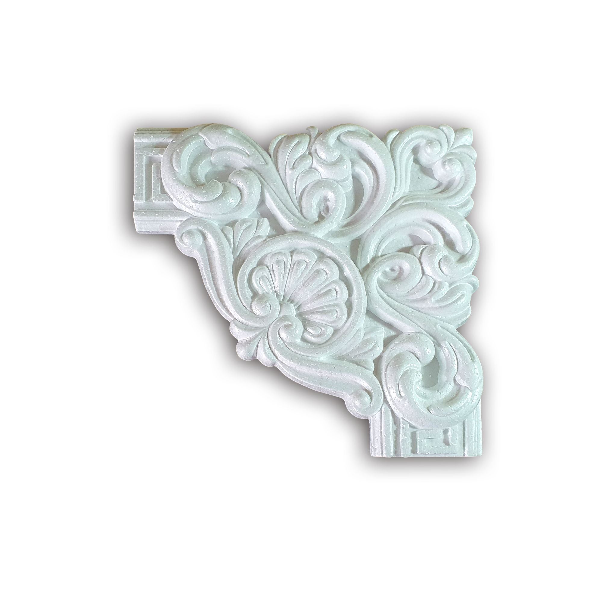 Set 2 coltare duropolimer U70/4, 20 cm, alb