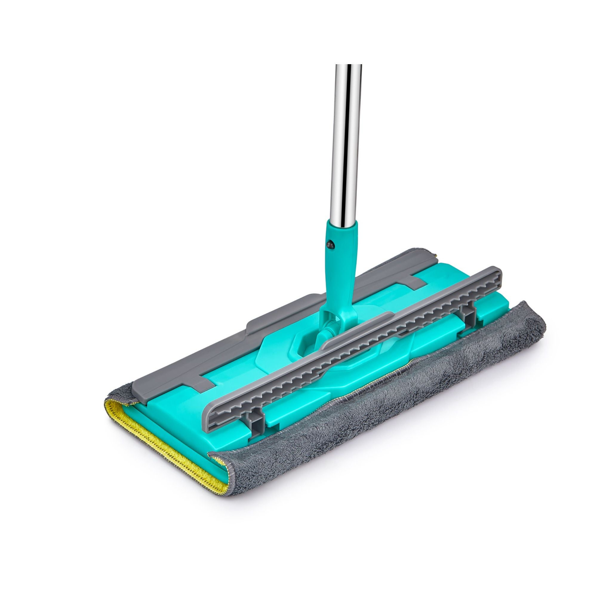 Mop plat cu coada clip-on, din microfibra, L 1.2 m, Agora Plast